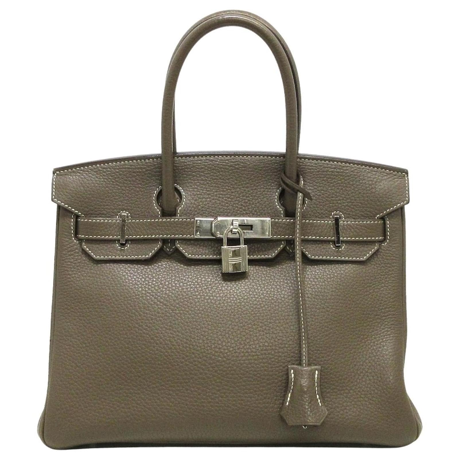 Hermès HERMES BIRKIN 30 Grey Leather ref.864446 - Joli Closet