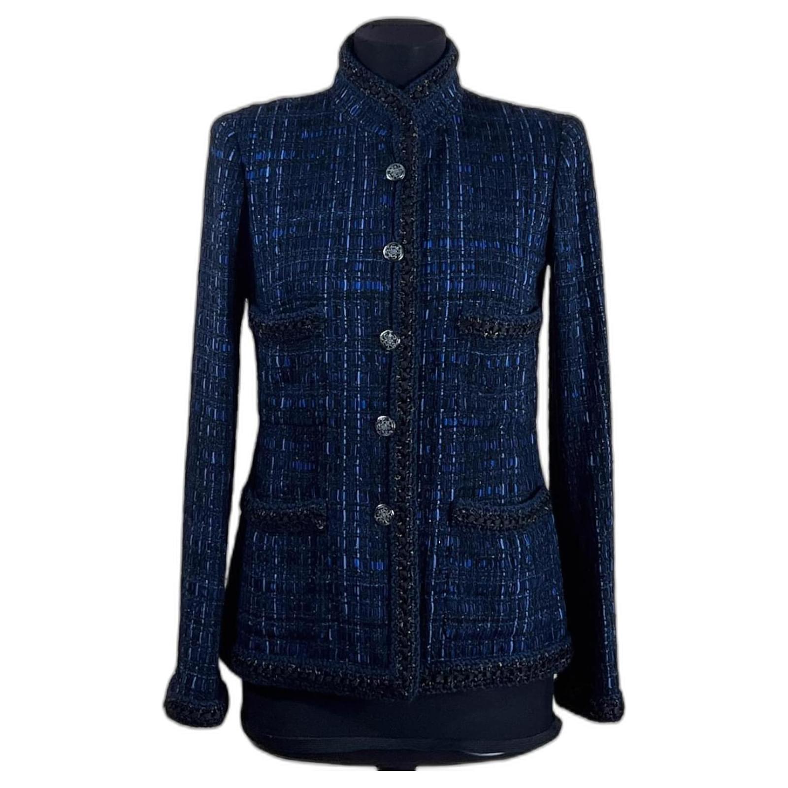 Chanel Rare Black Tweed Jacket Multiple colors Wool ref.865465 - Joli ...