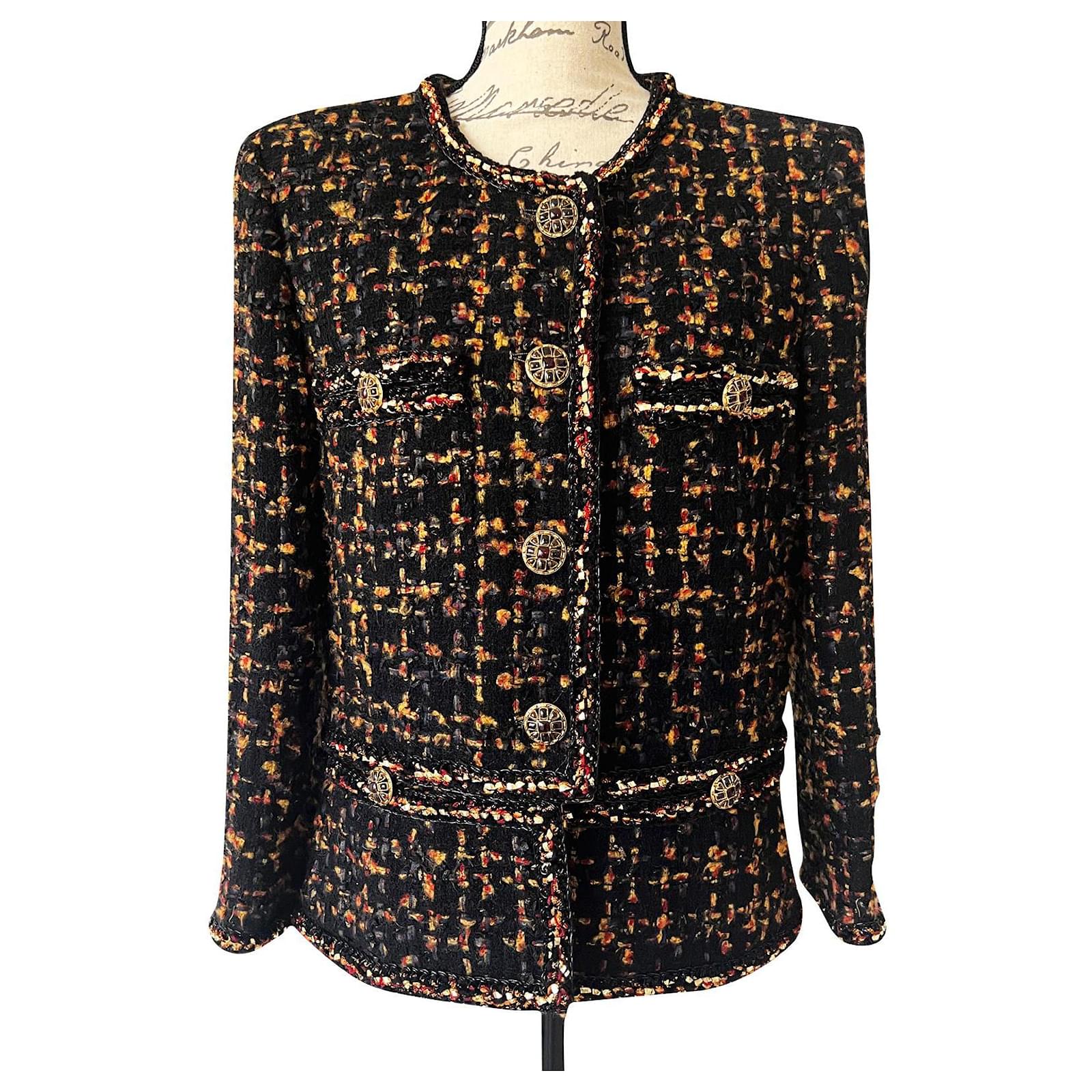 Chanel Most Hunted Black Tweed Jacket ref.869512 - Joli Closet