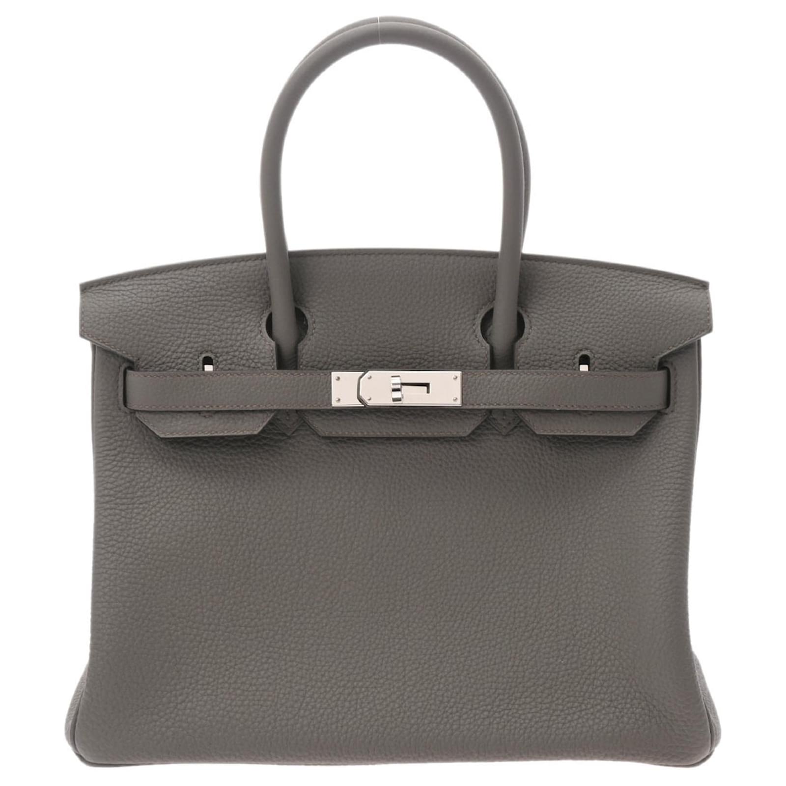 Hermès HERMES BIRKIN 30 Grey Leather ref.870832 - Joli Closet