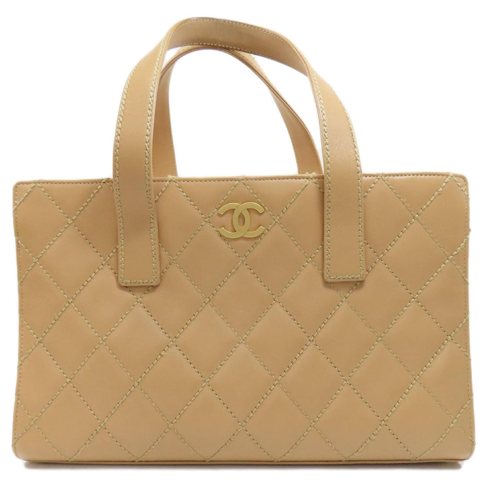 Chanel Bowling Veau façon poulain Beige ref.872333 - Joli Closet