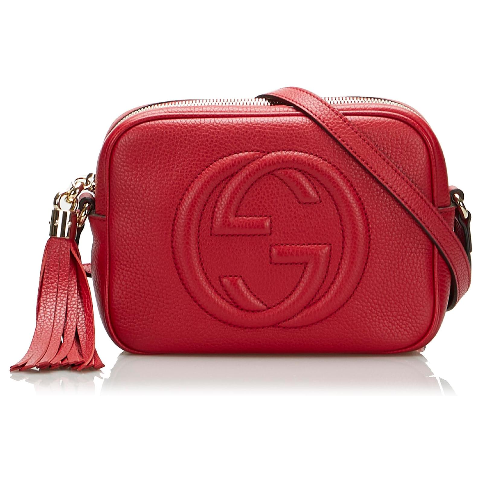Gucci Red Soho Disco Leather Pony-style calfskin ref.JC872445 (Sold ...