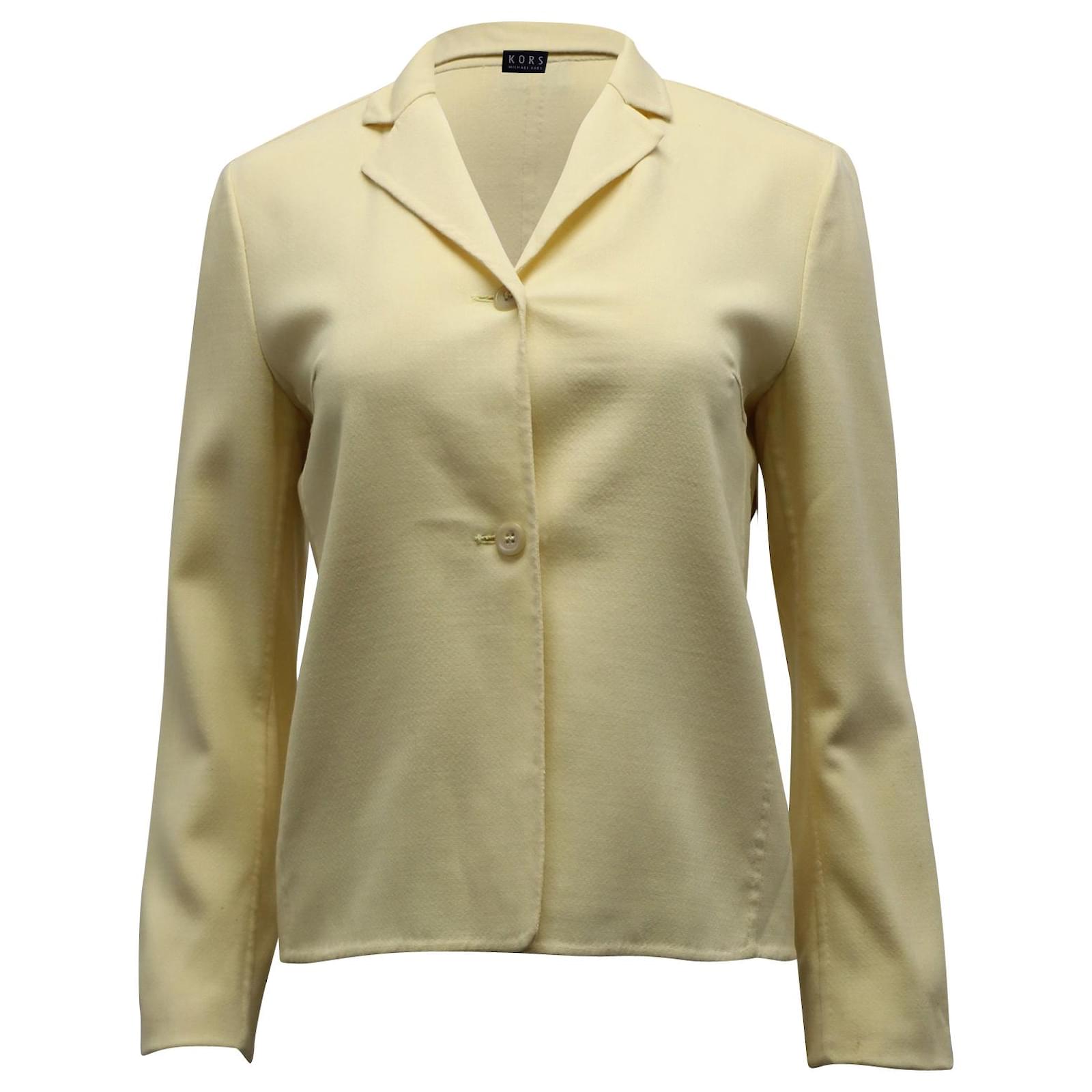 Michael Kors Suit Jacket in Yellow Wool ref.872485 Joli Closet