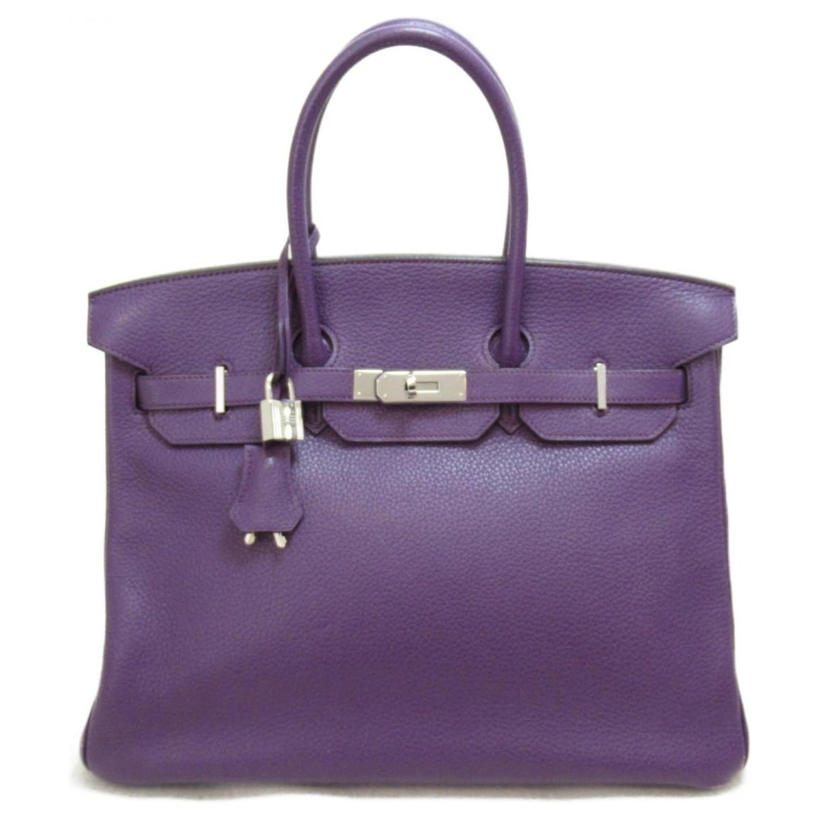 Hermès Birkin 35 Purple Leather ref.873230 - Joli Closet