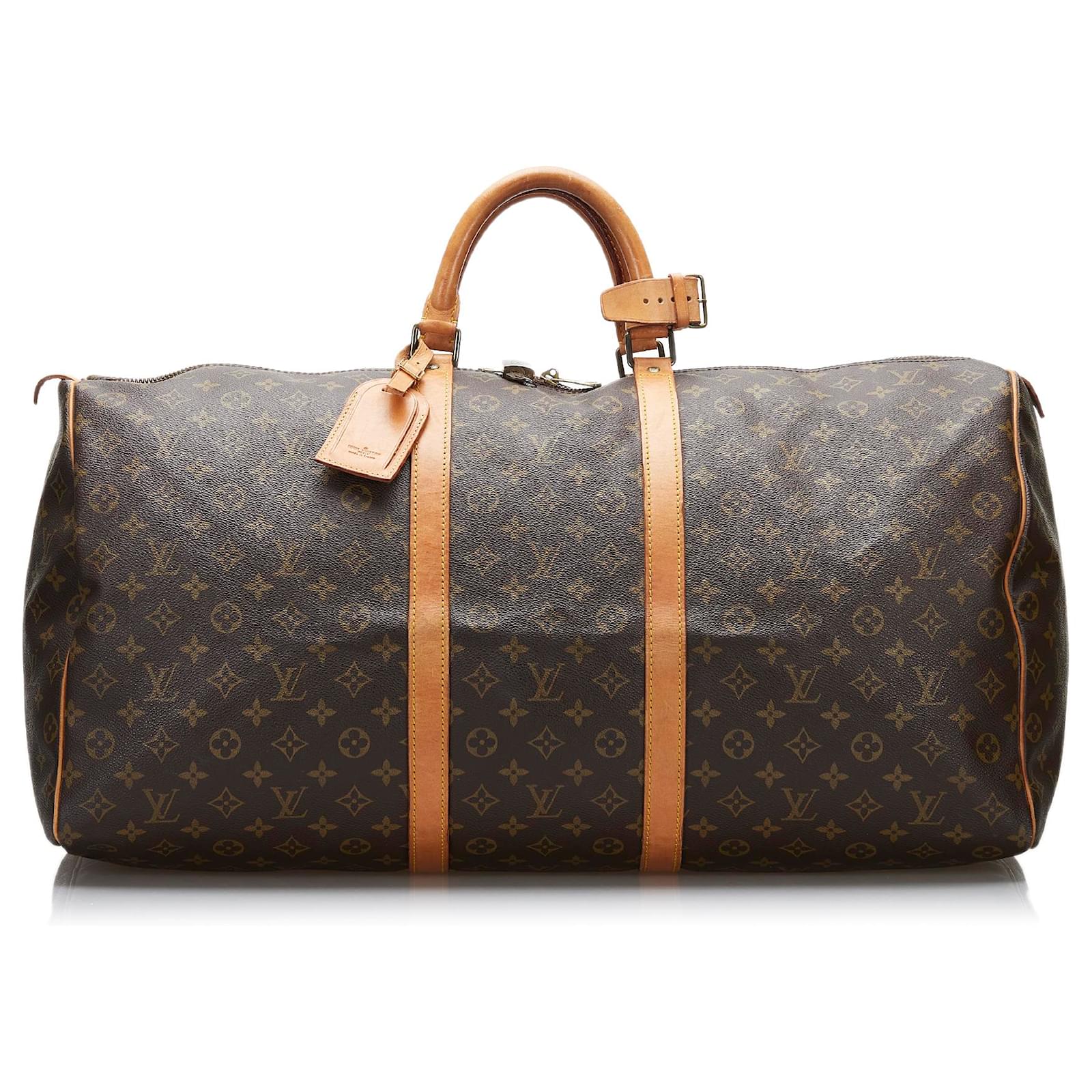 Louis Vuitton Brown Monogram Keepall 60 Cloth ref.873277 - Joli Closet