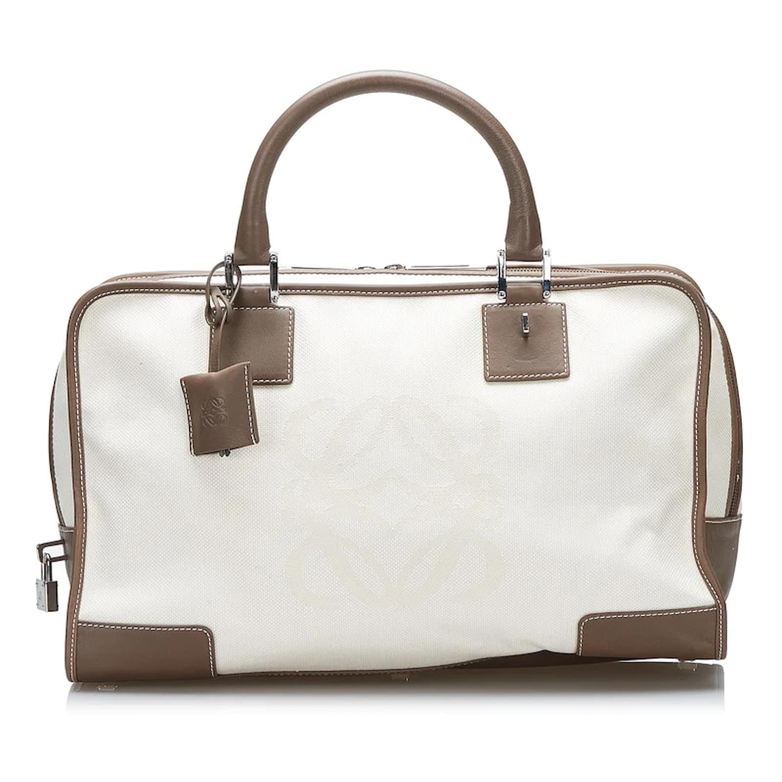 Loewe Leather Amazona 36 White Cloth ref.873309 - Joli Closet