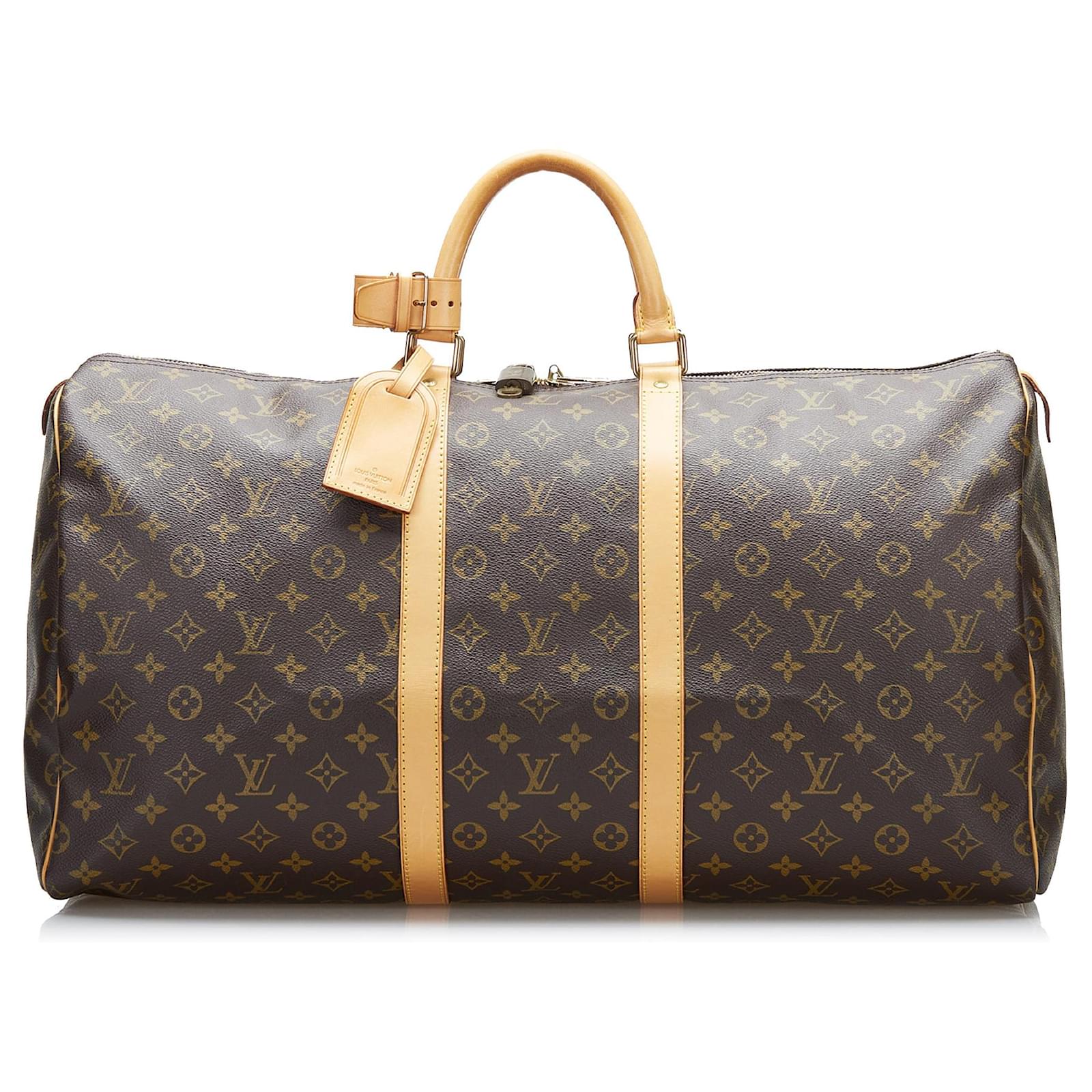 Louis Vuitton Brown Monogram Keepall 60 Cloth ref.875068 - Joli Closet