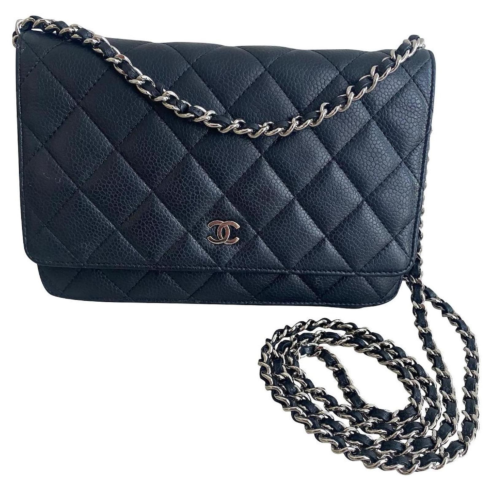 Wallet On Chain Chanel WOC Black Leather ref.877162 - Joli Closet