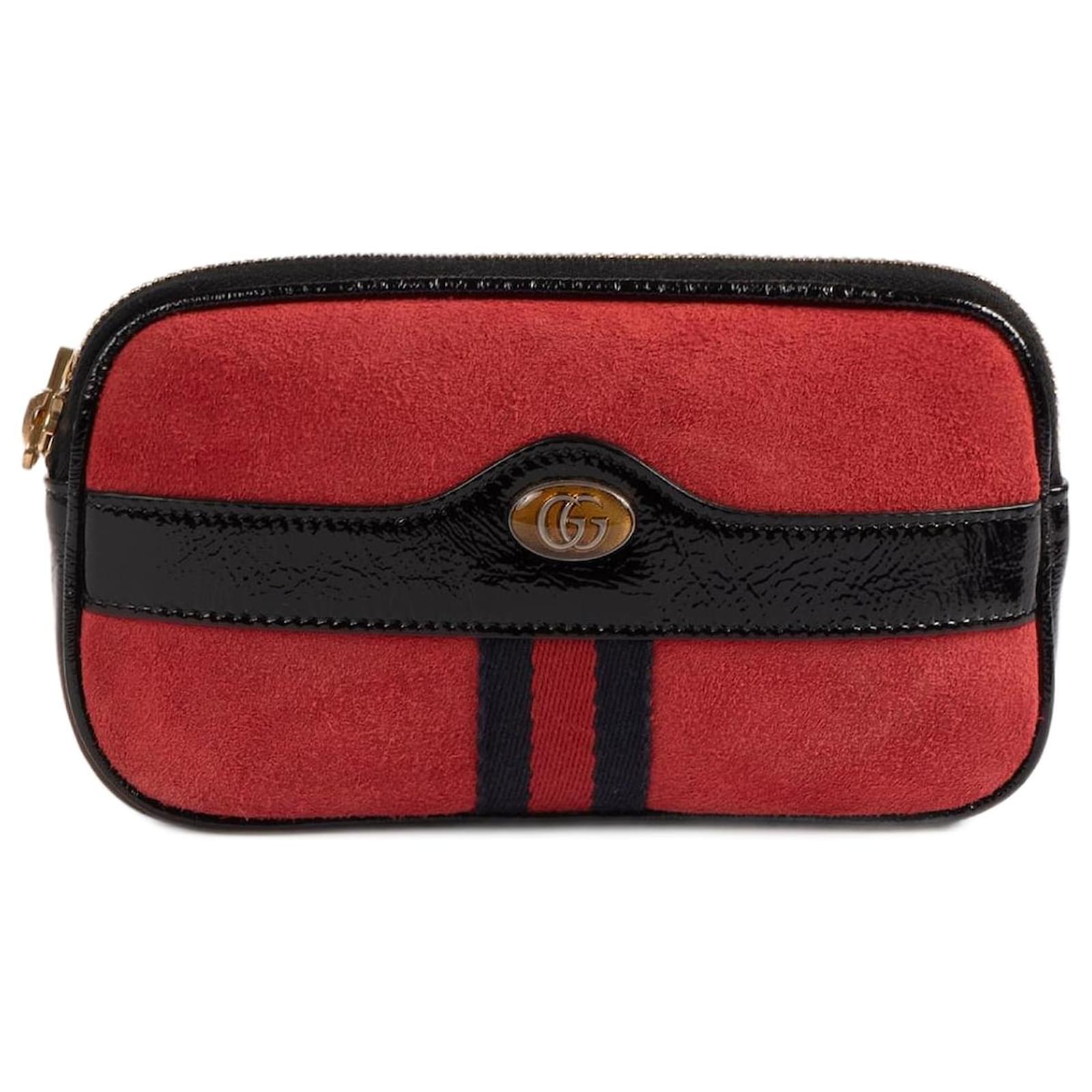 Ophidia GUCCI Handbags Suede Red ref.877369 - Joli Closet