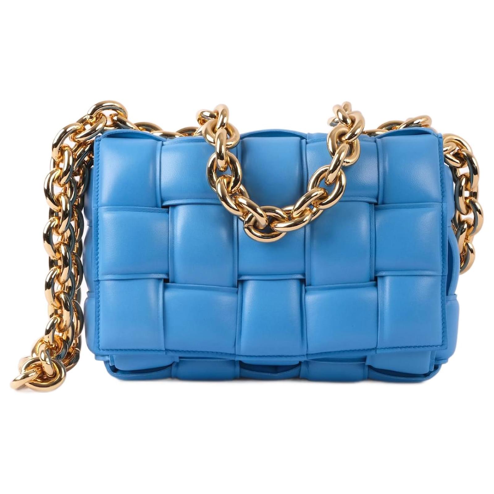 BOTTEGA VENETA Handbags T. Leather Blue ref.877715 - Joli Closet