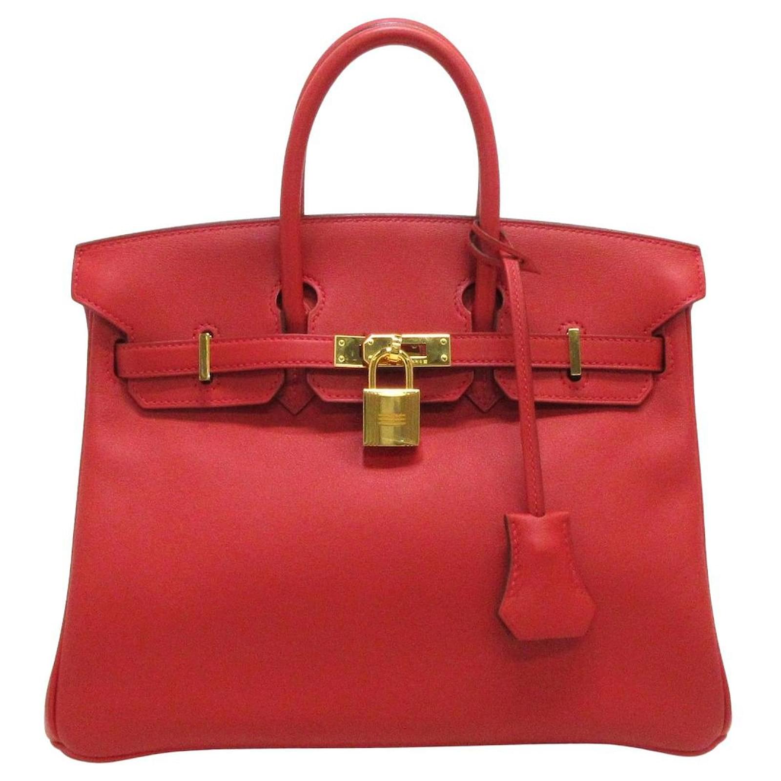 Hermès HERMES BIRKIN 25 Red Leather ref.878228 - Joli Closet