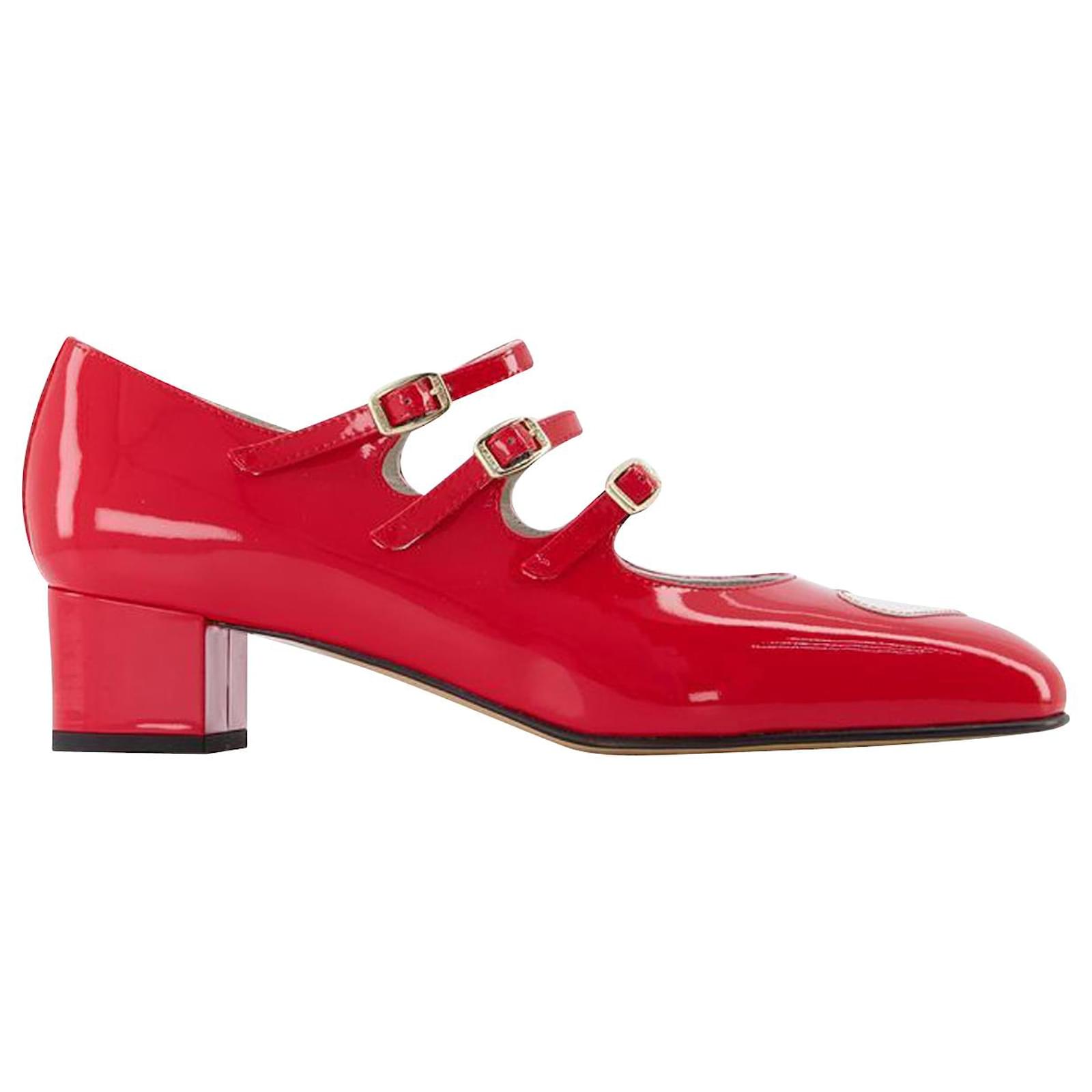 Kina Pumps - Carel - Red - Patent Leather ref.878961 - Joli Closet