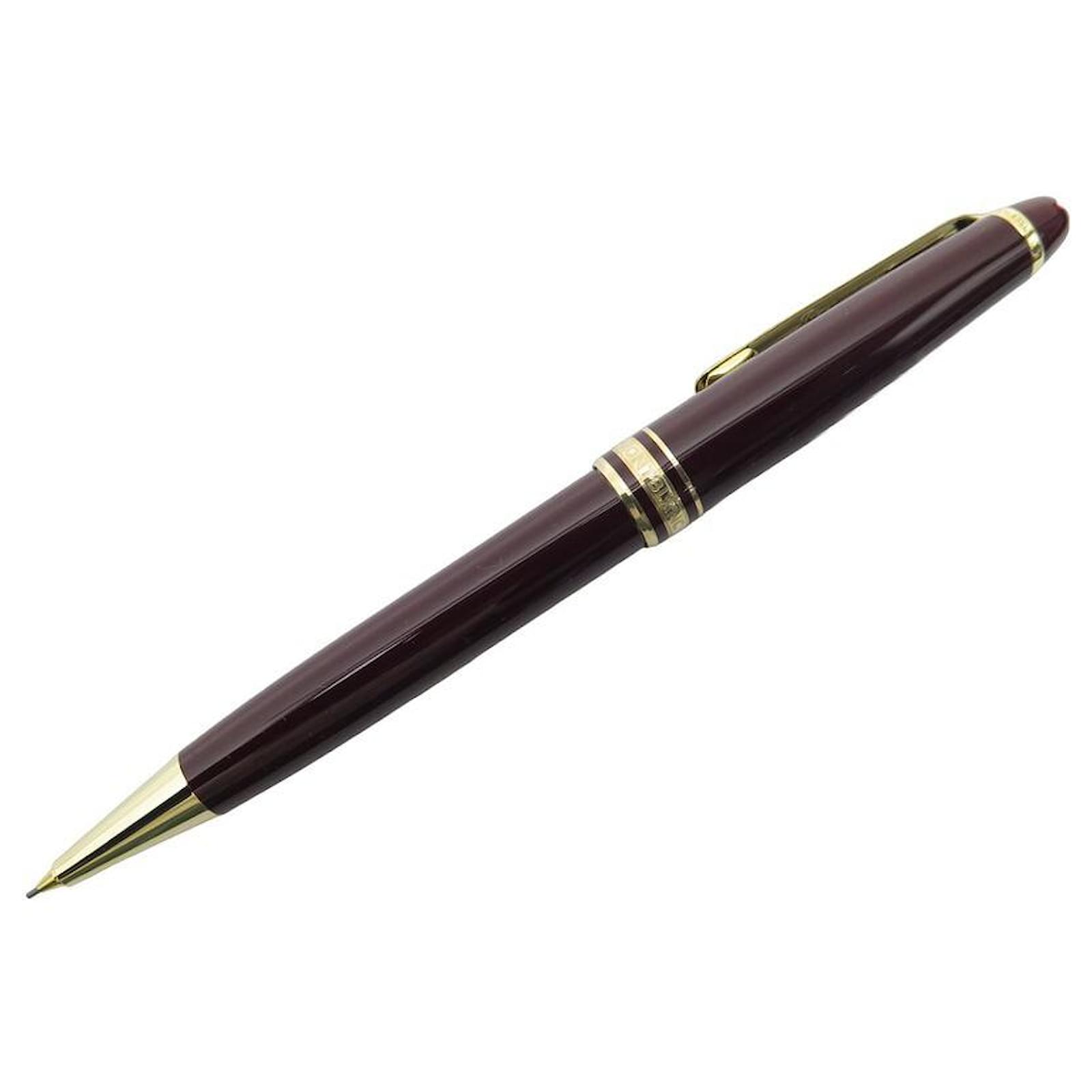 NEW VINTAGE MONTBLANC MEISTERSTUCK PEN 165 BURGUNDY PENCIL Dark red ...