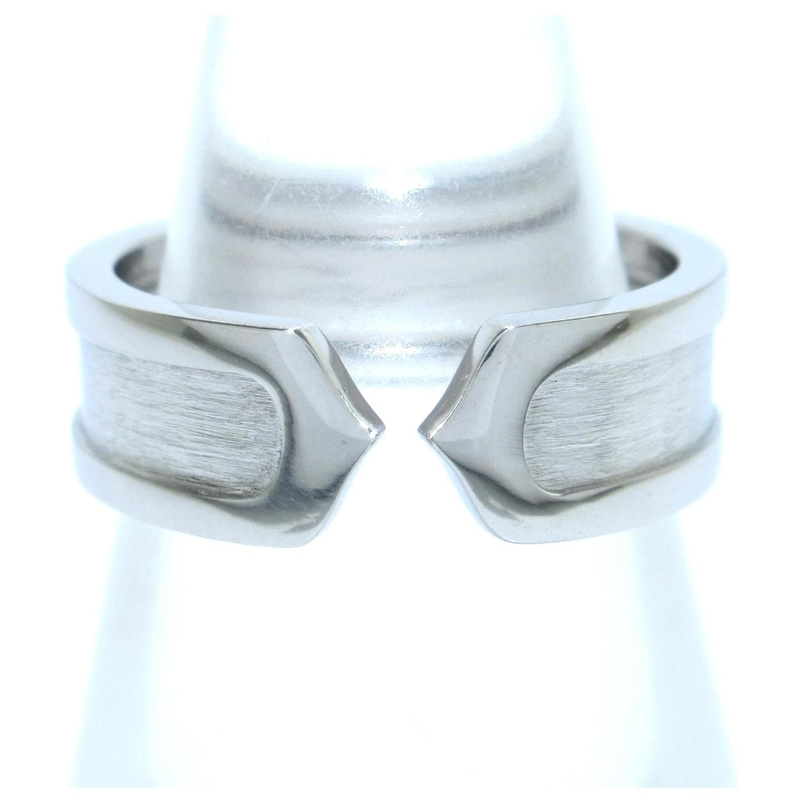 cartier 2C C2 Silvery White gold ref.885799 - Joli Closet