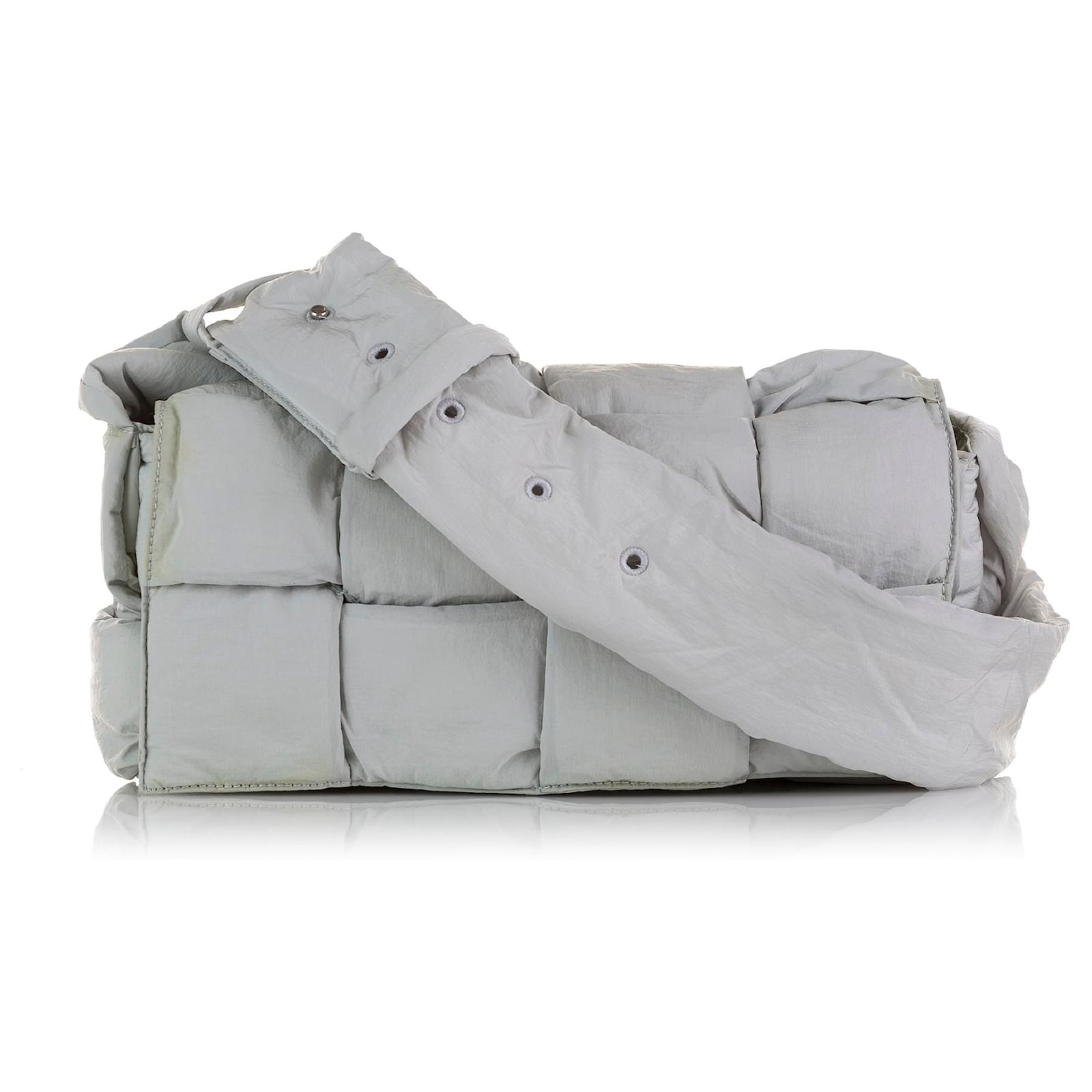 Bottega Veneta Gray Padded Tech Cassette Grey Nylon Cloth ref.886026 ...