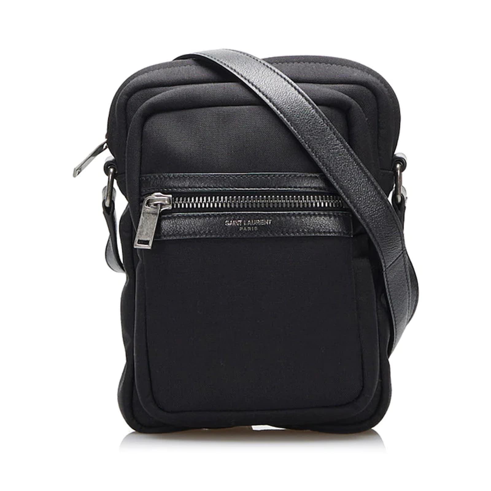 Yves Saint Laurent Nylon Crossbody Bag Black Cloth ref.888648 - Joli Closet