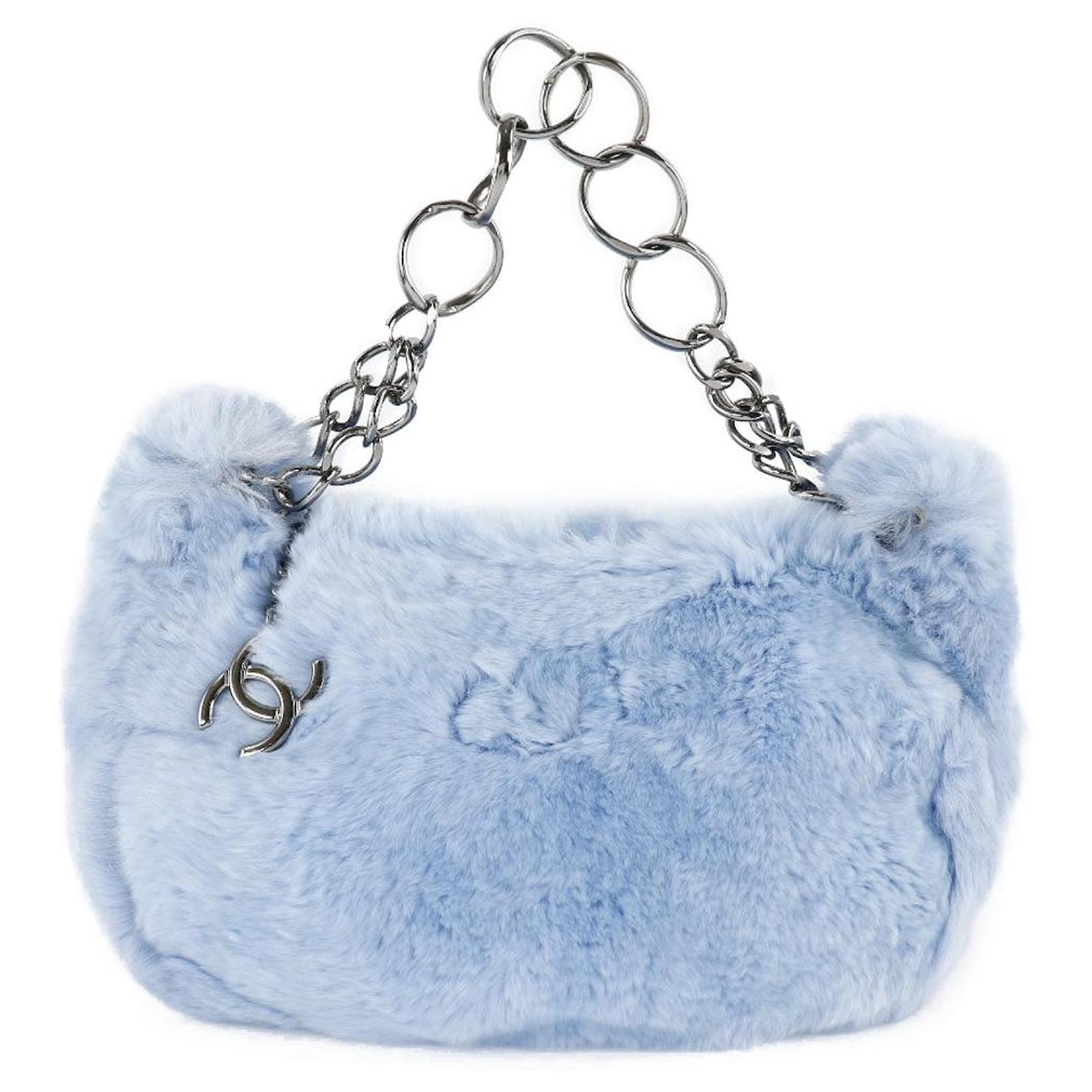 Timeless Chanel COCO Mark Blue Fur ref.891928 - Joli Closet