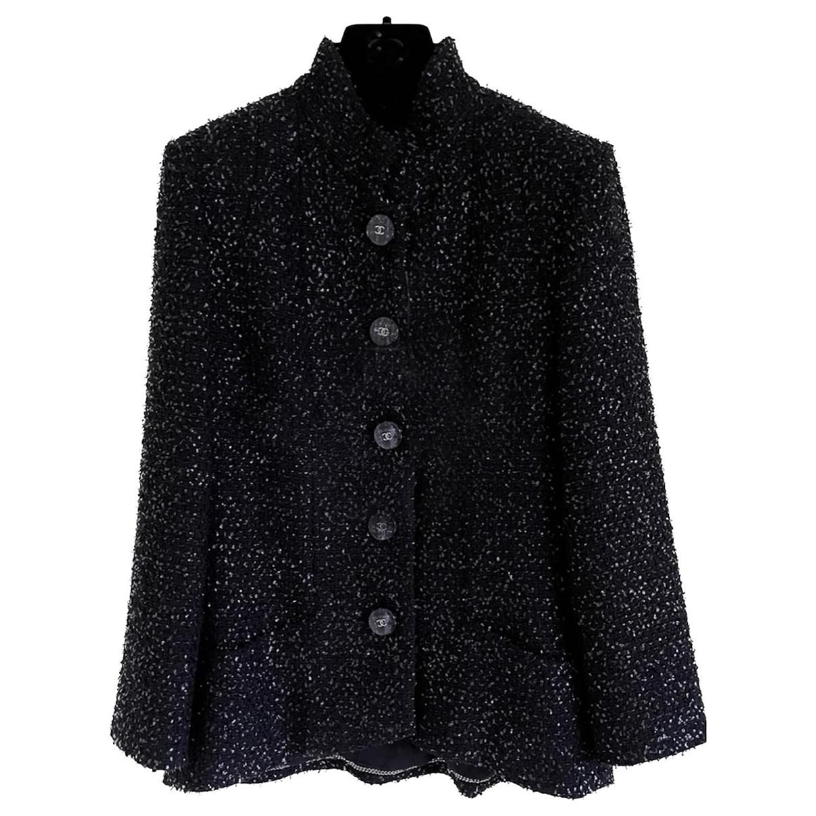 Chanel New 2019 Black tweed jacket ref.893635 - Joli Closet