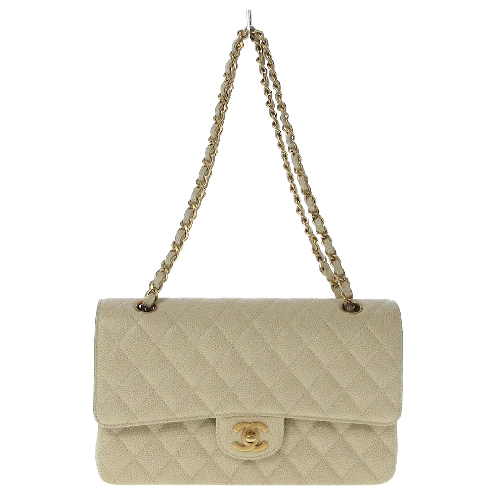 Chanel Timeless Beige Leather ref.894632 - Joli Closet