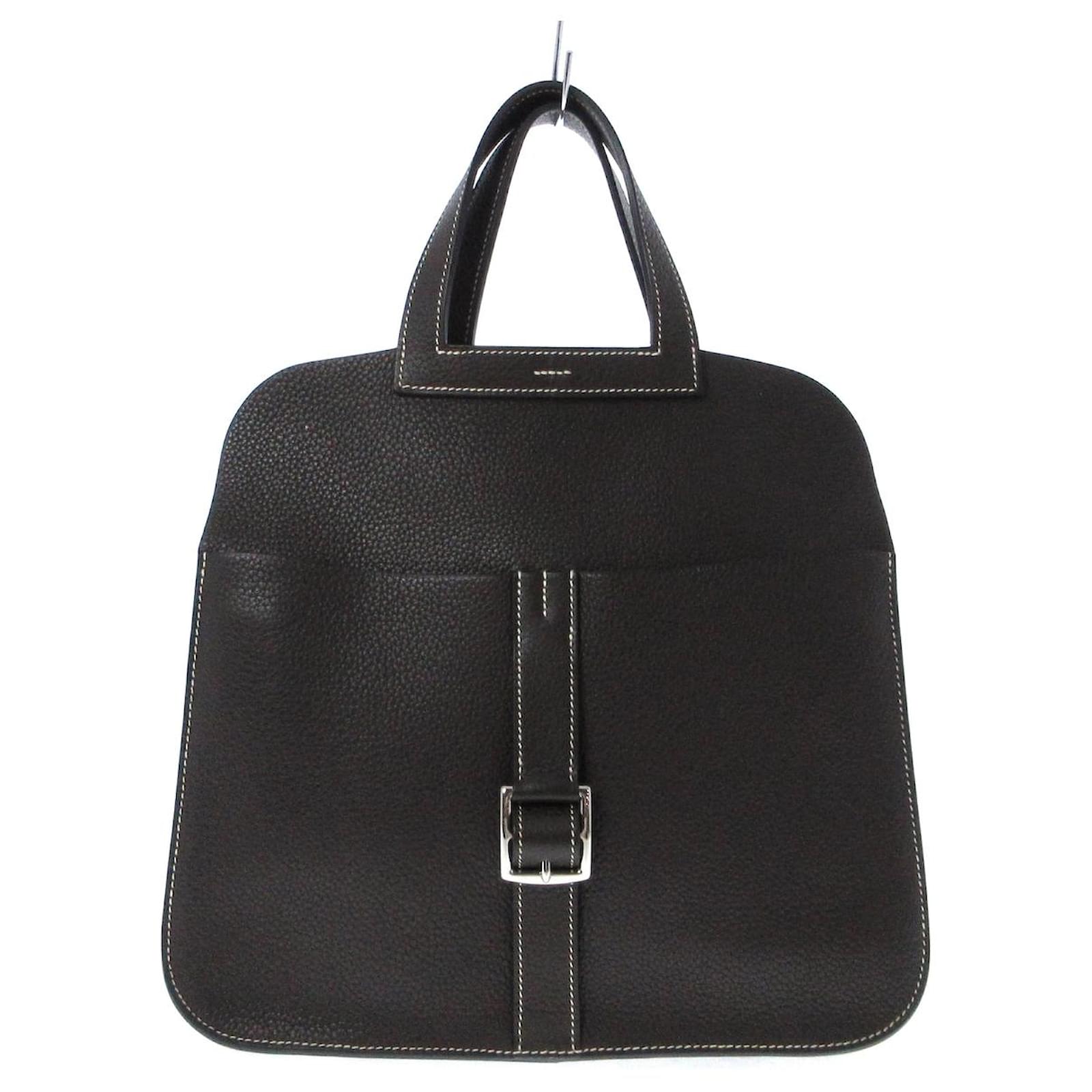 Hermès Hermes Halzan Brown Leather ref.894903 - Joli Closet