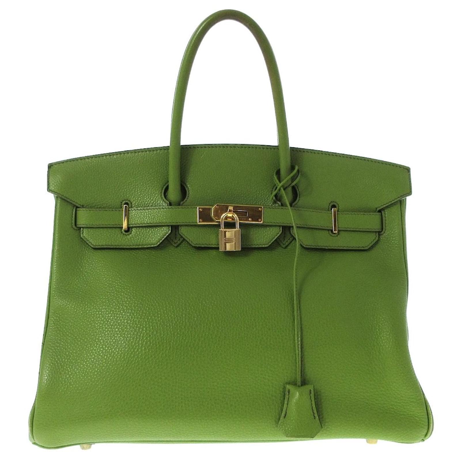 Hermès Birkin 35 Green Leather ref.895306 - Joli Closet