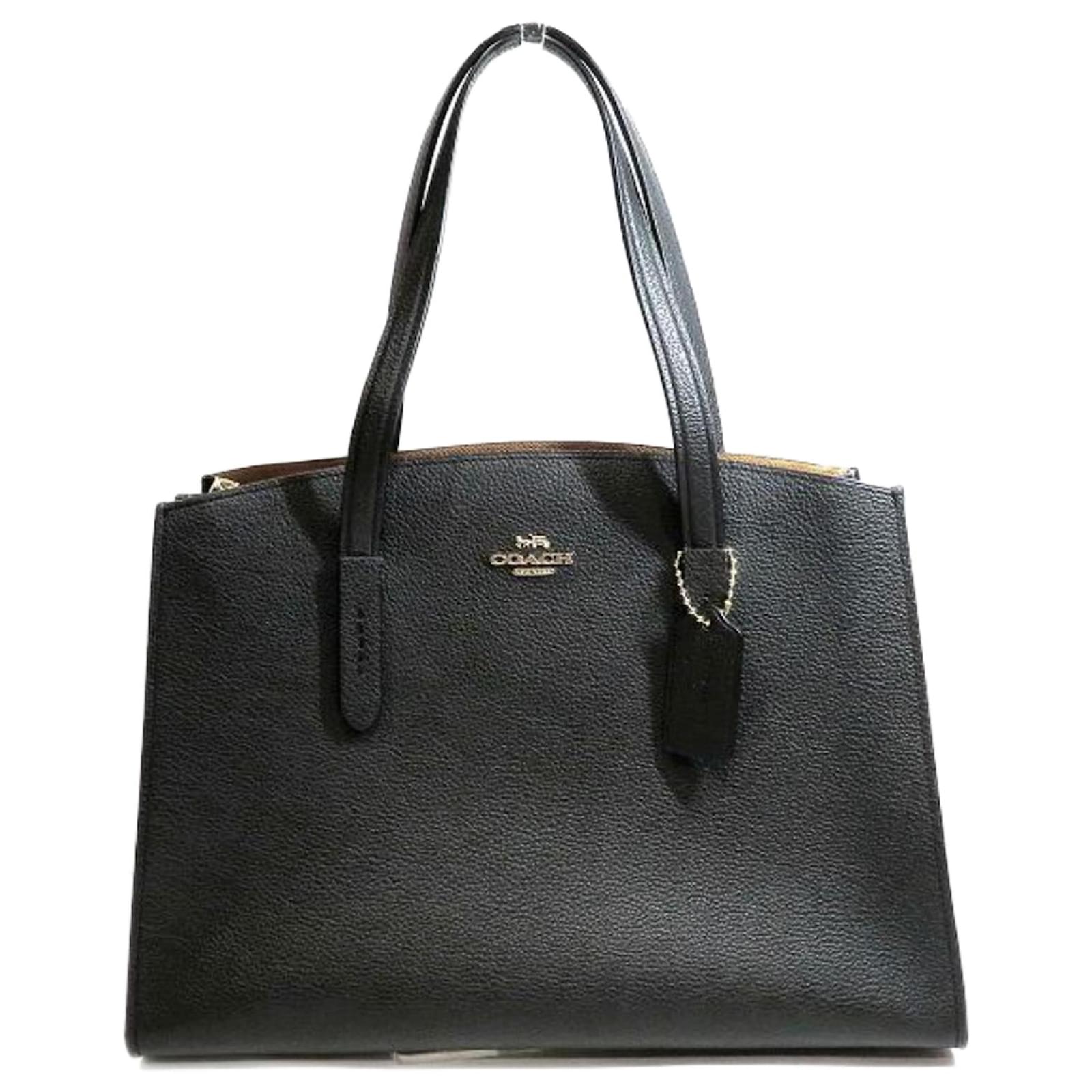 Coach Black Leather ref.896136 - Joli Closet