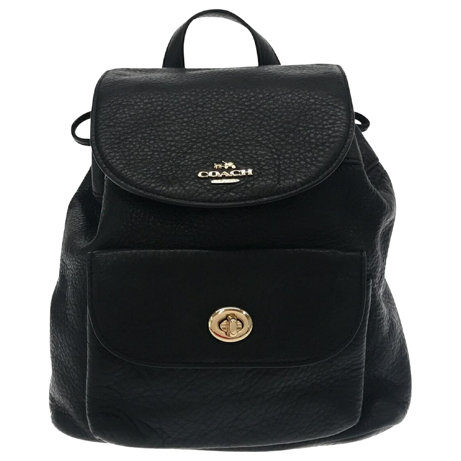 Coach Billy Black Leather ref.896977 - Joli Closet
