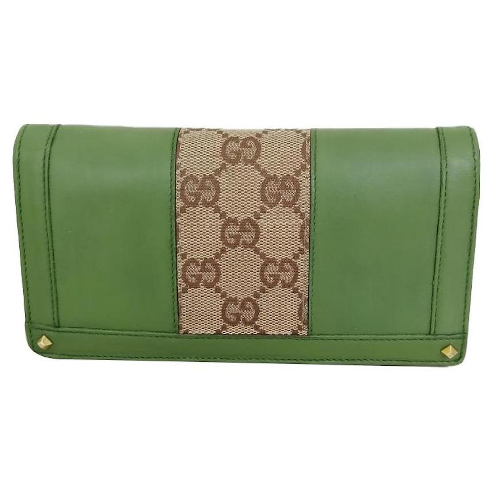 Gucci Wallets Green Leather ref.897829 - Joli Closet