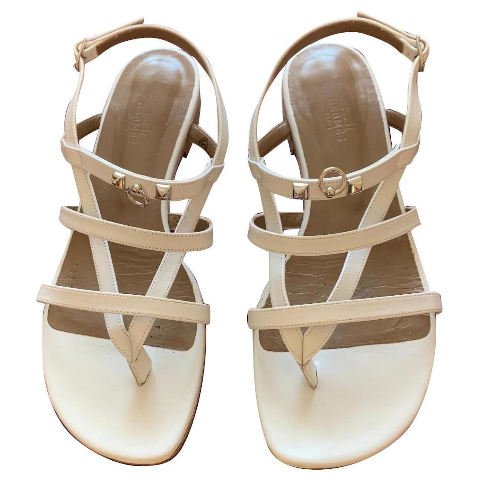 Hermès "Aphrodite" White Leather ref.902288 - Joli Closet