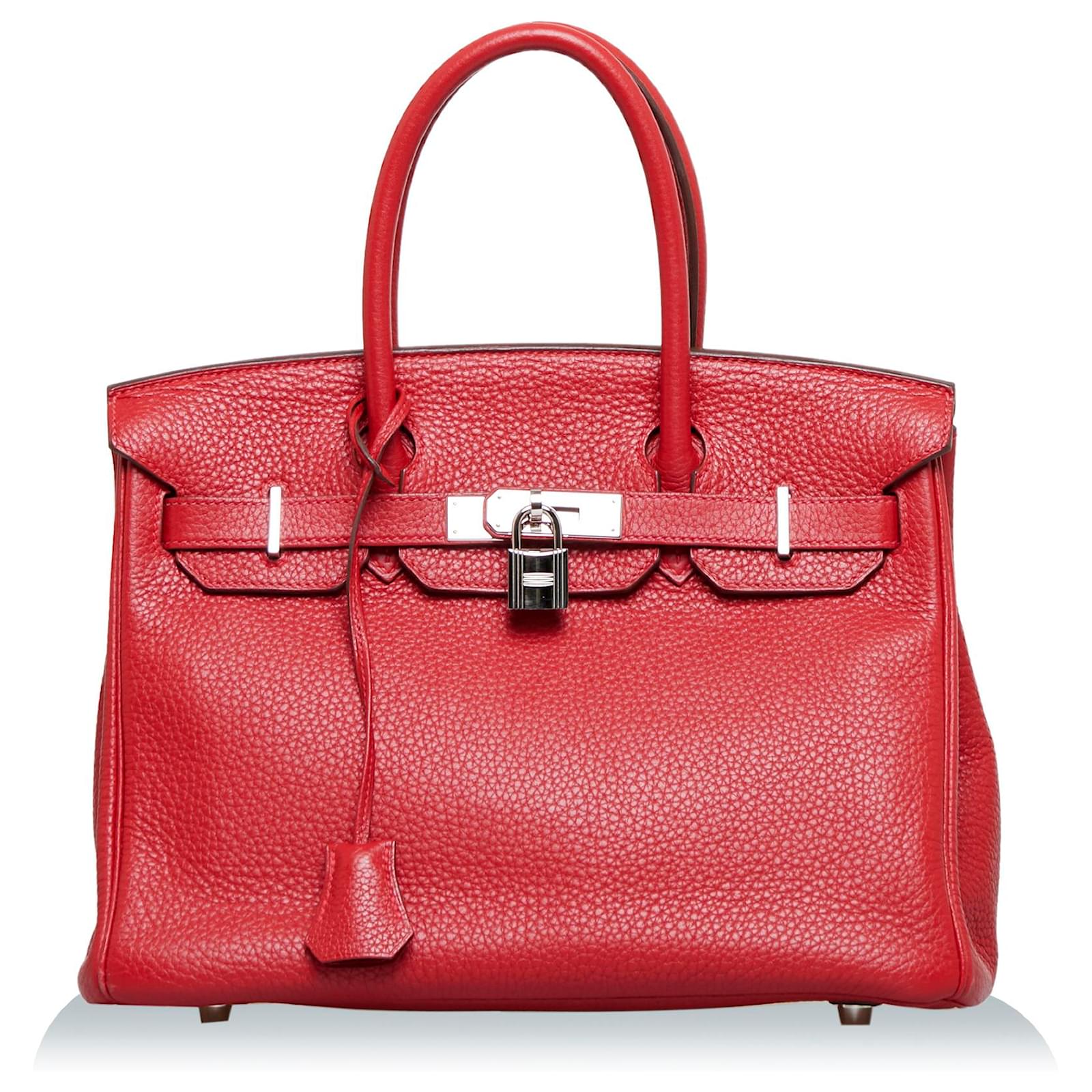 Hermès Hermes Red Birkin Leather Pony-style calfskin ref.903754 - Joli ...
