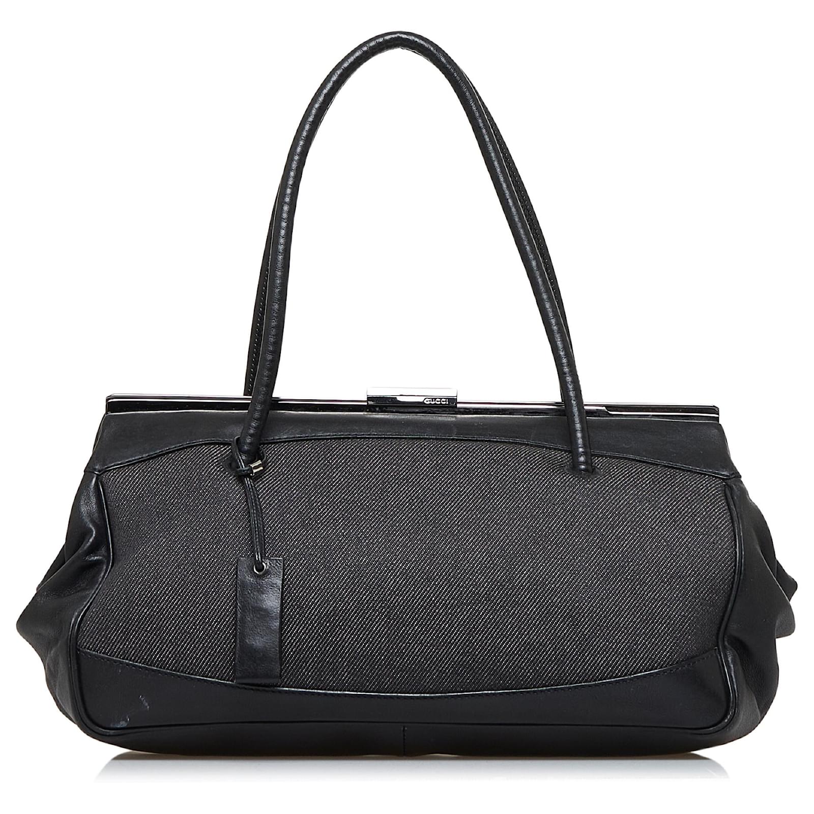 Gucci Black Leather Handbag Pony-style calfskin ref.906363 - Joli Closet