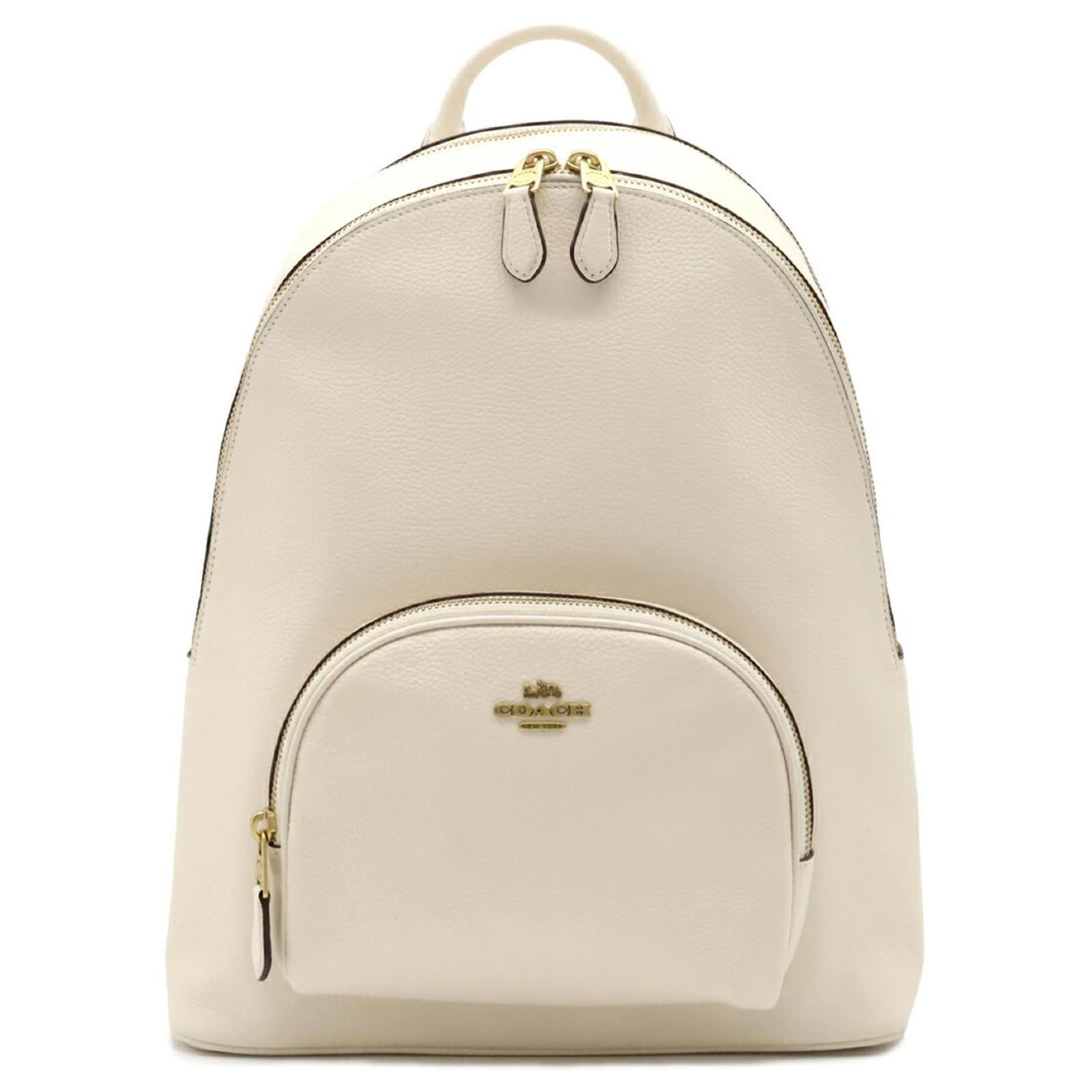 Coach White Leather ref.908596 - Joli Closet