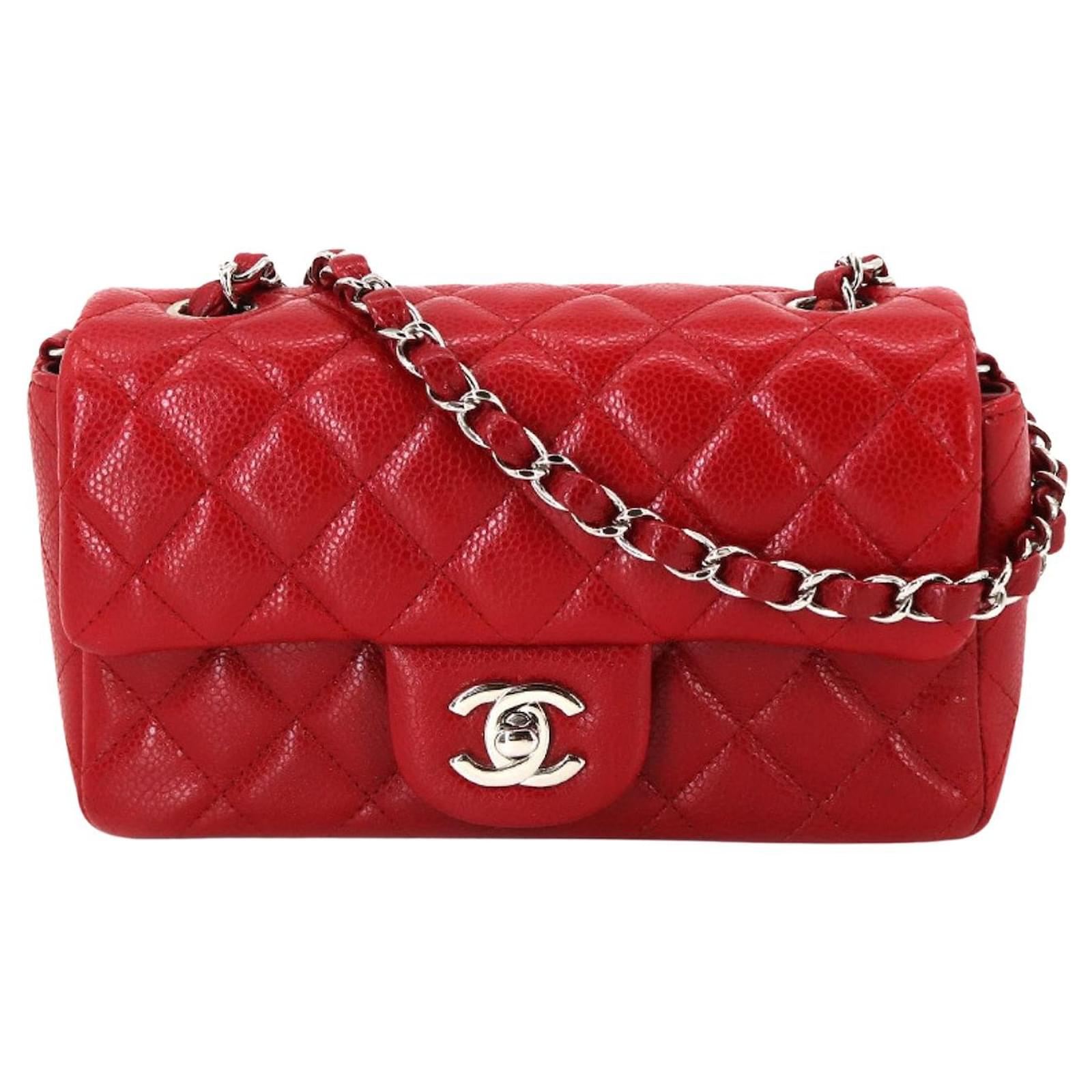 Timeless Chanel Classic Flap Red Leather ref.910470 - Joli Closet