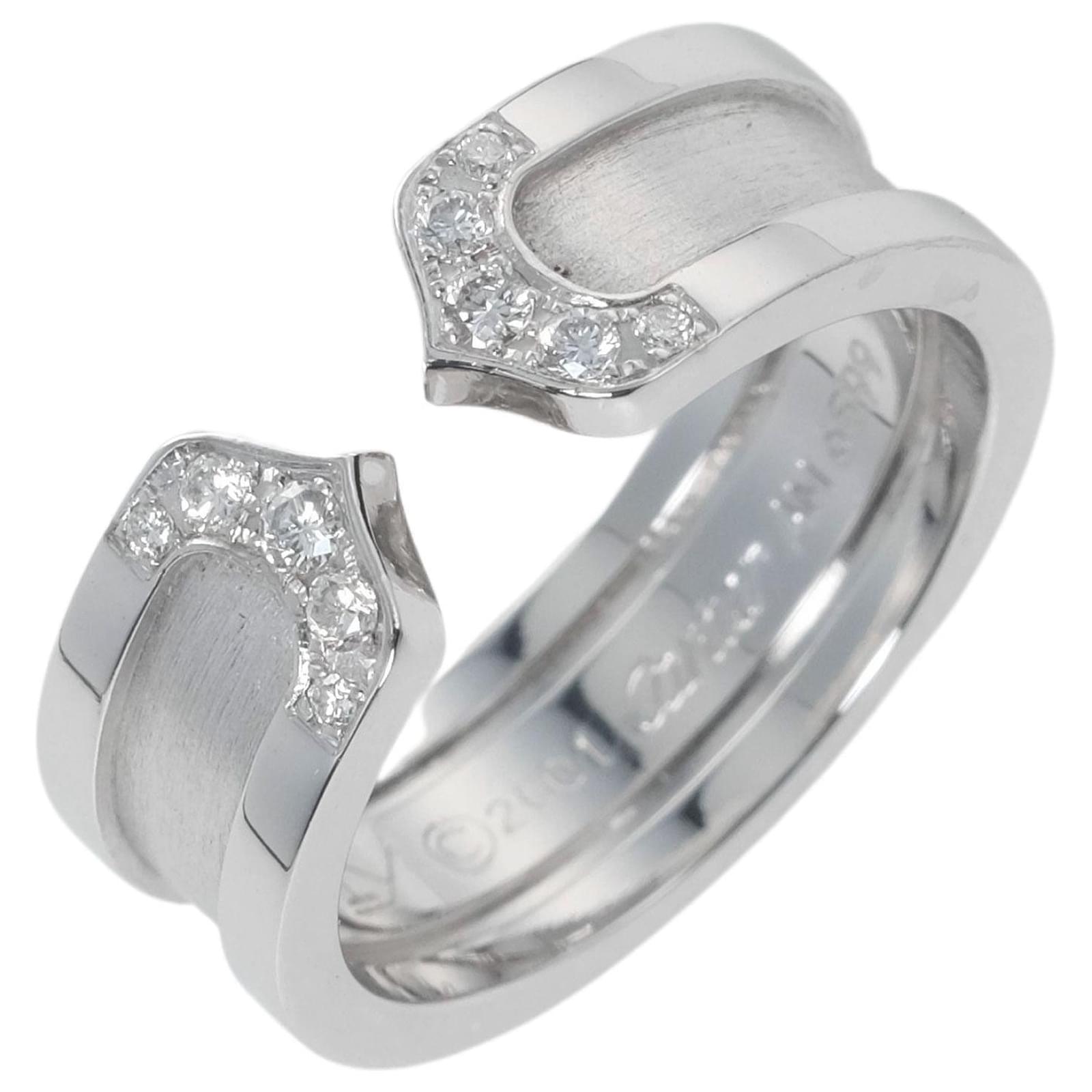 cartier 2C C2 Silvery White gold ref.910662 - Joli Closet