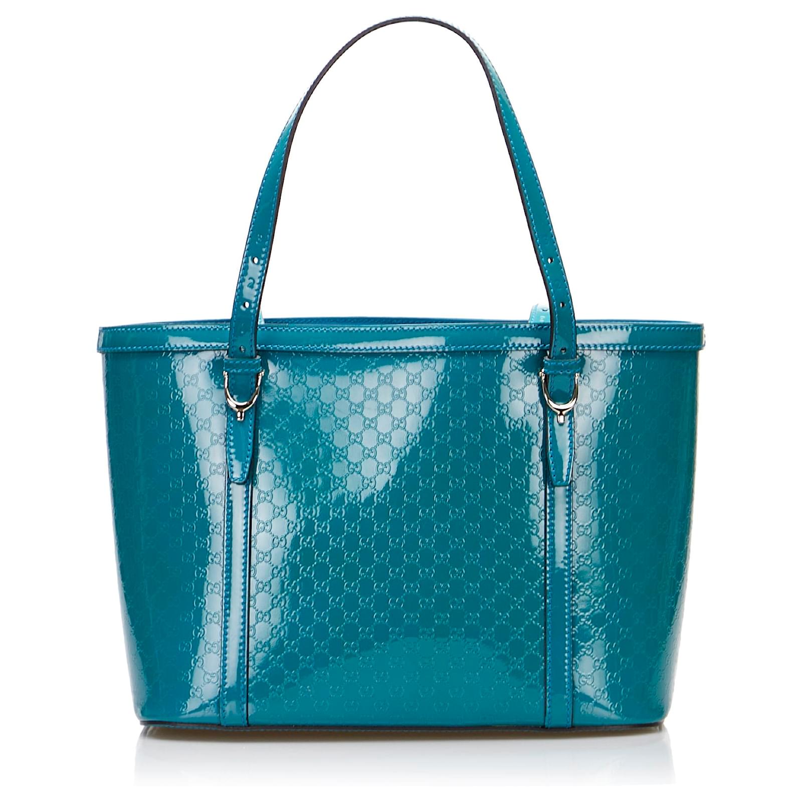 Gucci Blue Microguccissima Nice Leather Patent leather ref.910741 ...