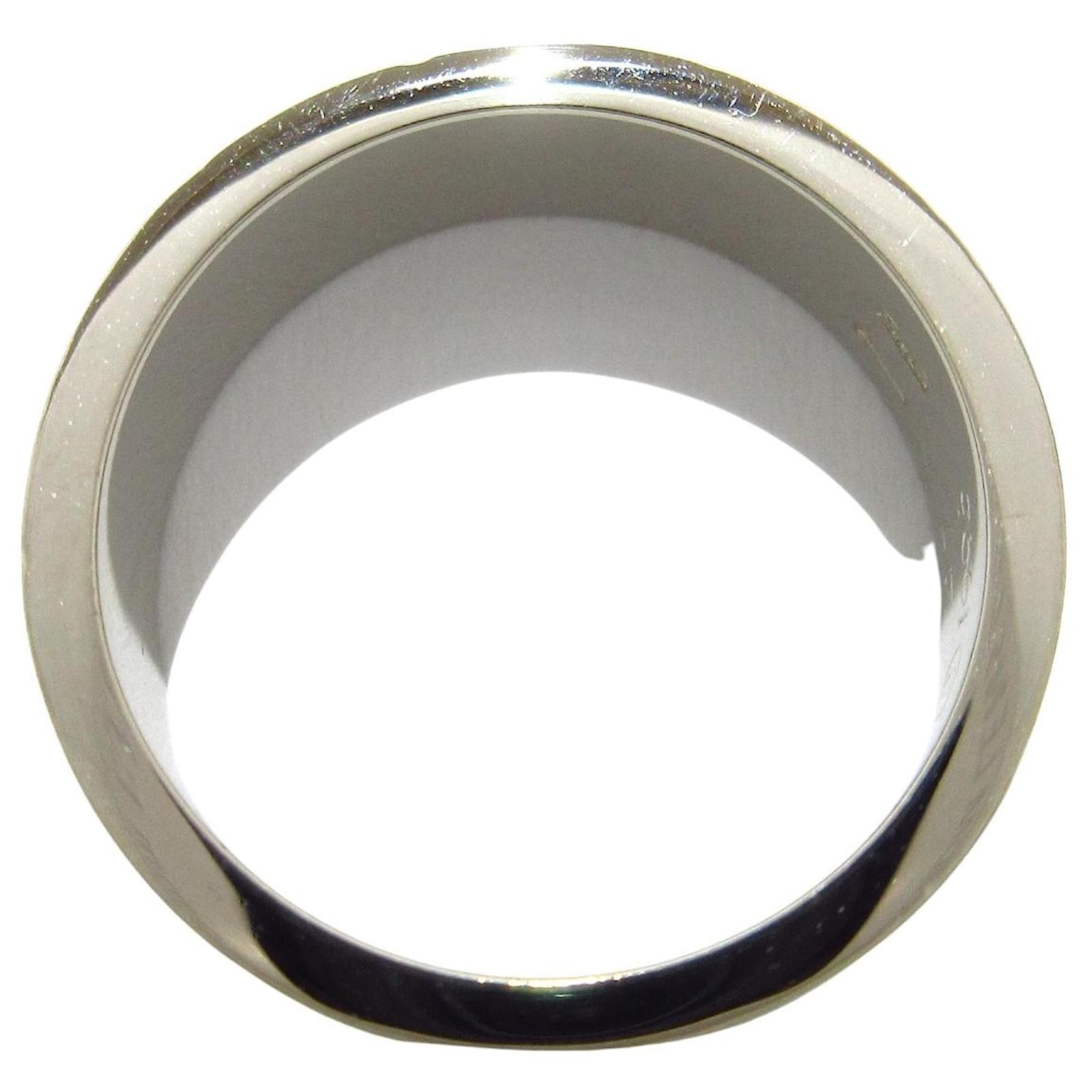 Cartier love ring #52 Silvery Silver ref.911459 - Joli Closet