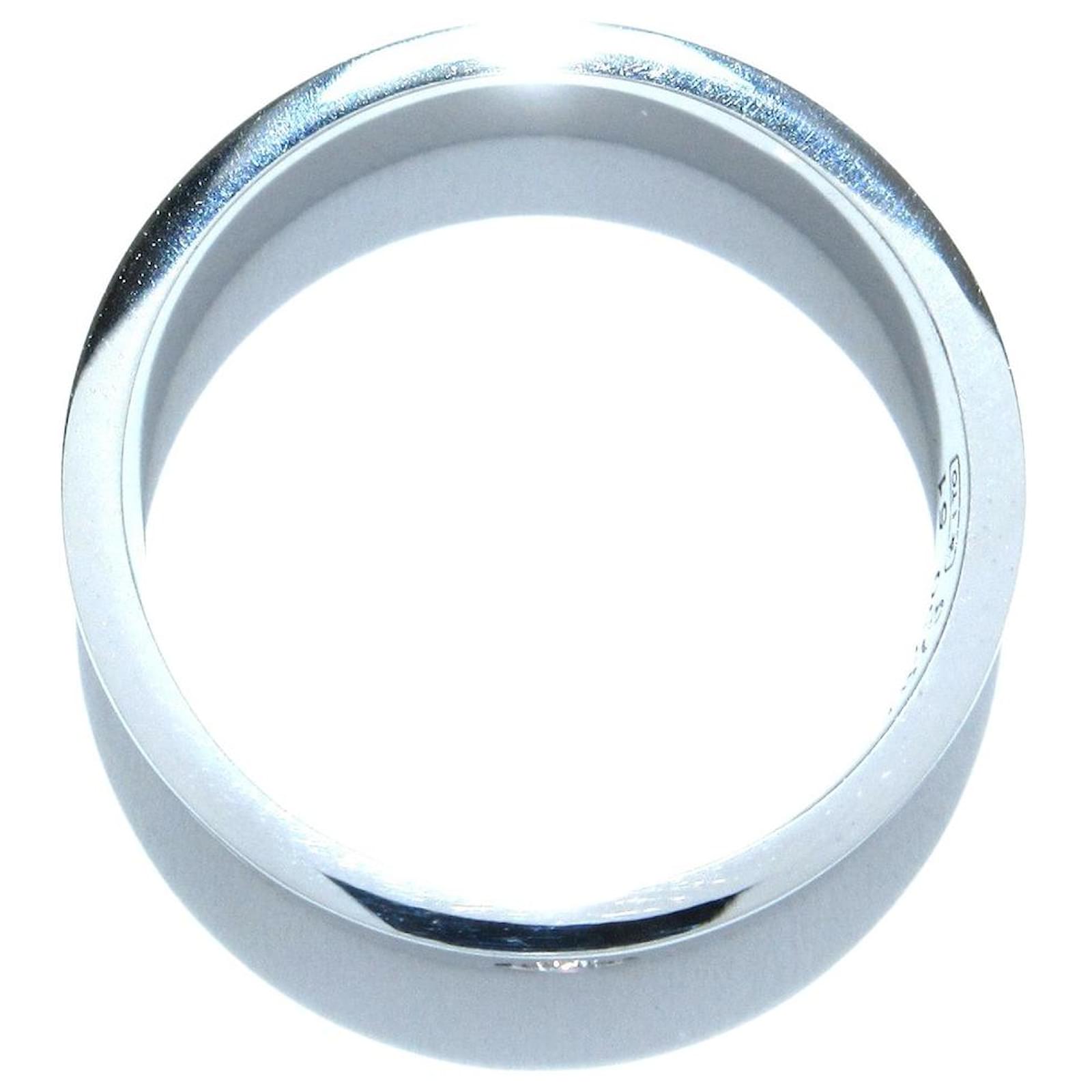 Cartier love ring #52 Silvery Silver ref.911716 - Joli Closet