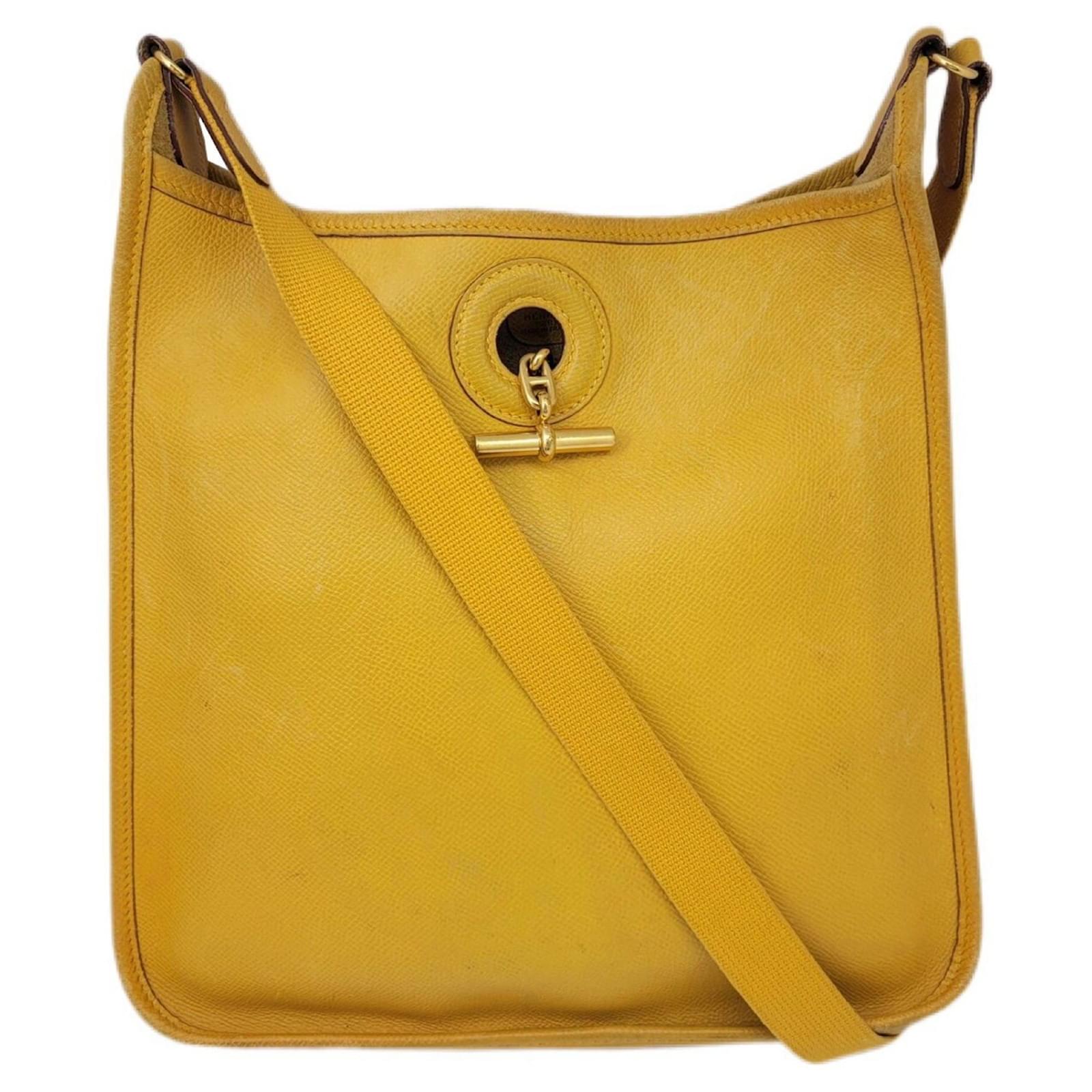 Hermès Vespa Yellow Leather ref.912979 - Joli Closet