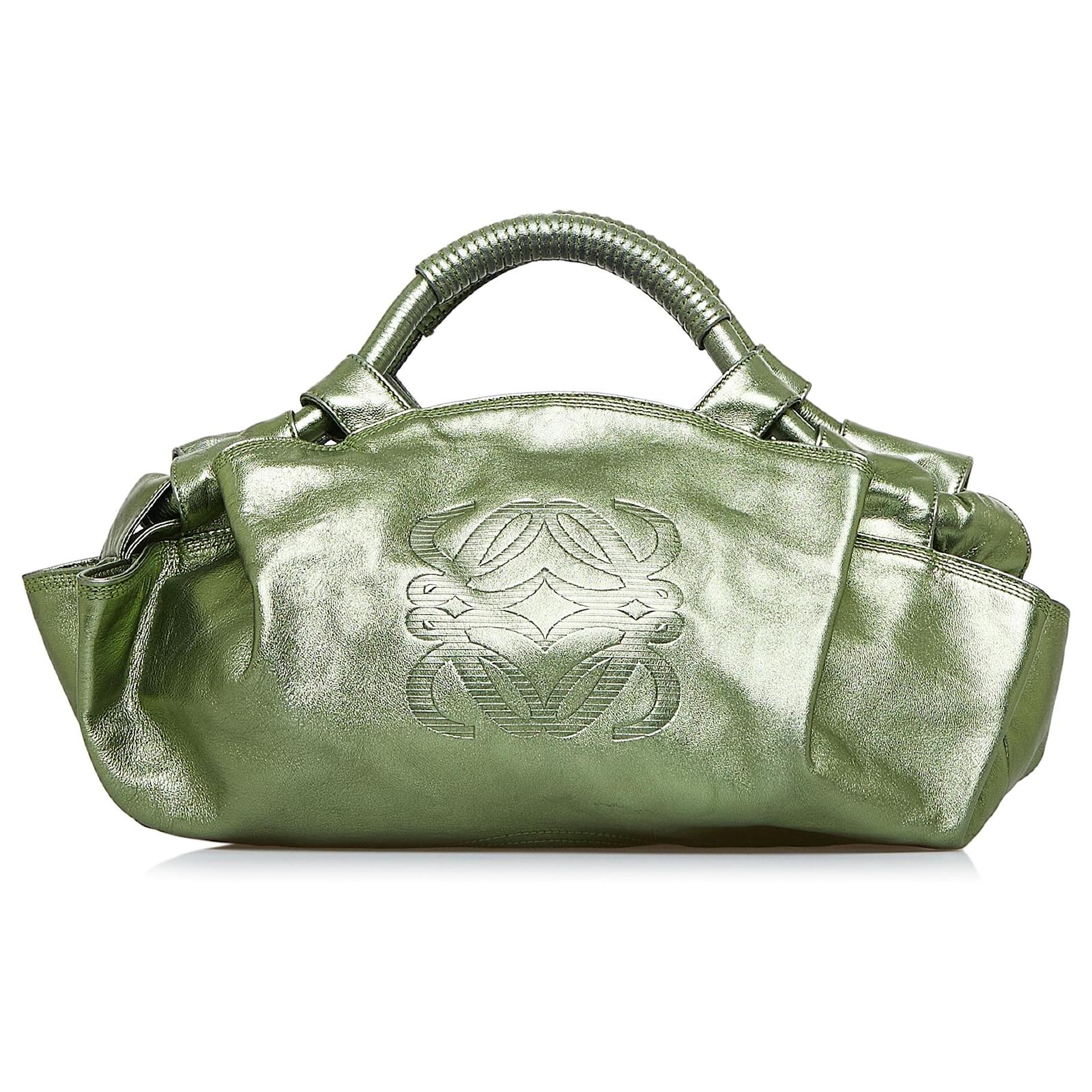 Loewe Green Nappa Aire Leather Pony-style calfskin ref.913259 - Joli Closet