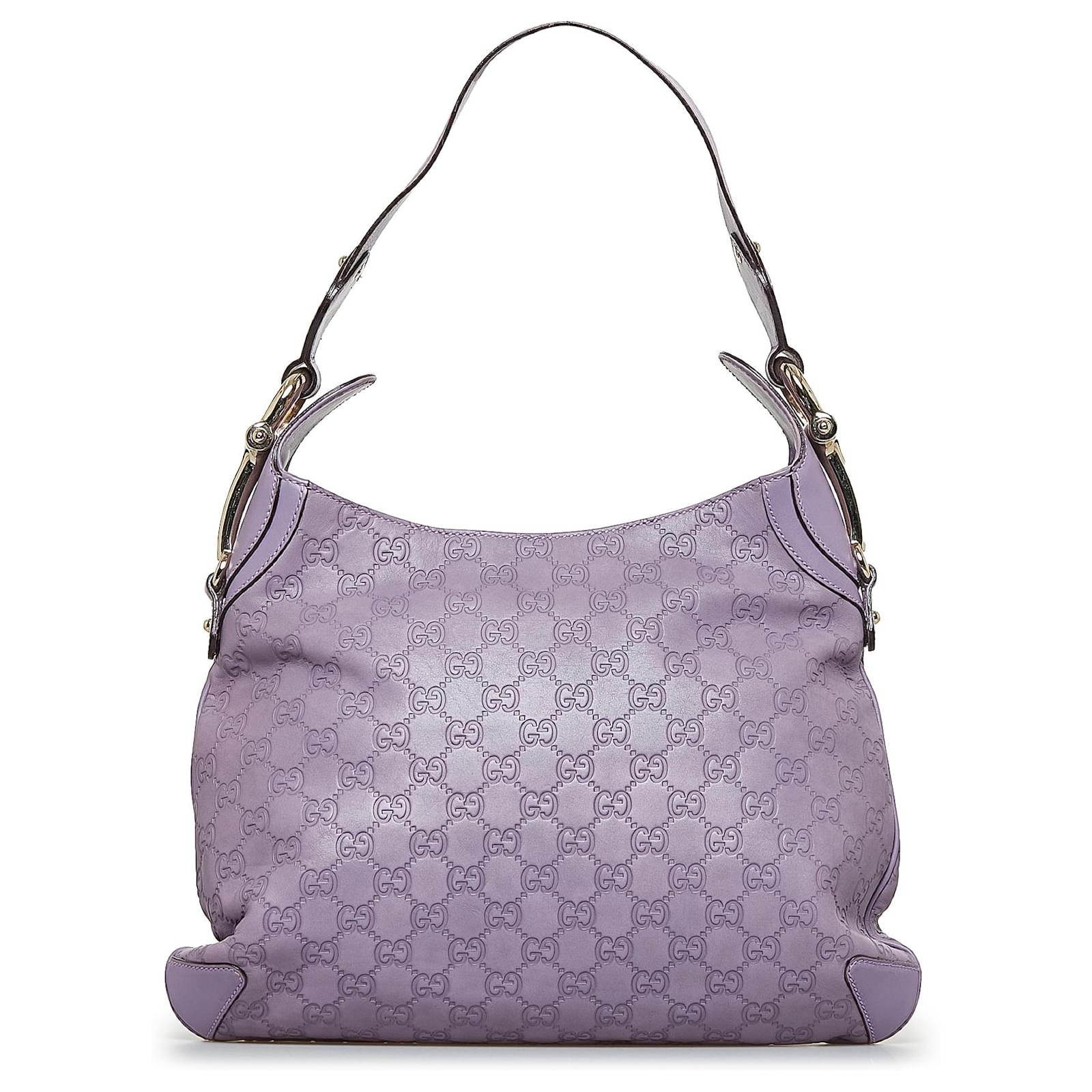 Gucci Purple Guccissima Horsebit Creole Hobo Leather Pony-style ...