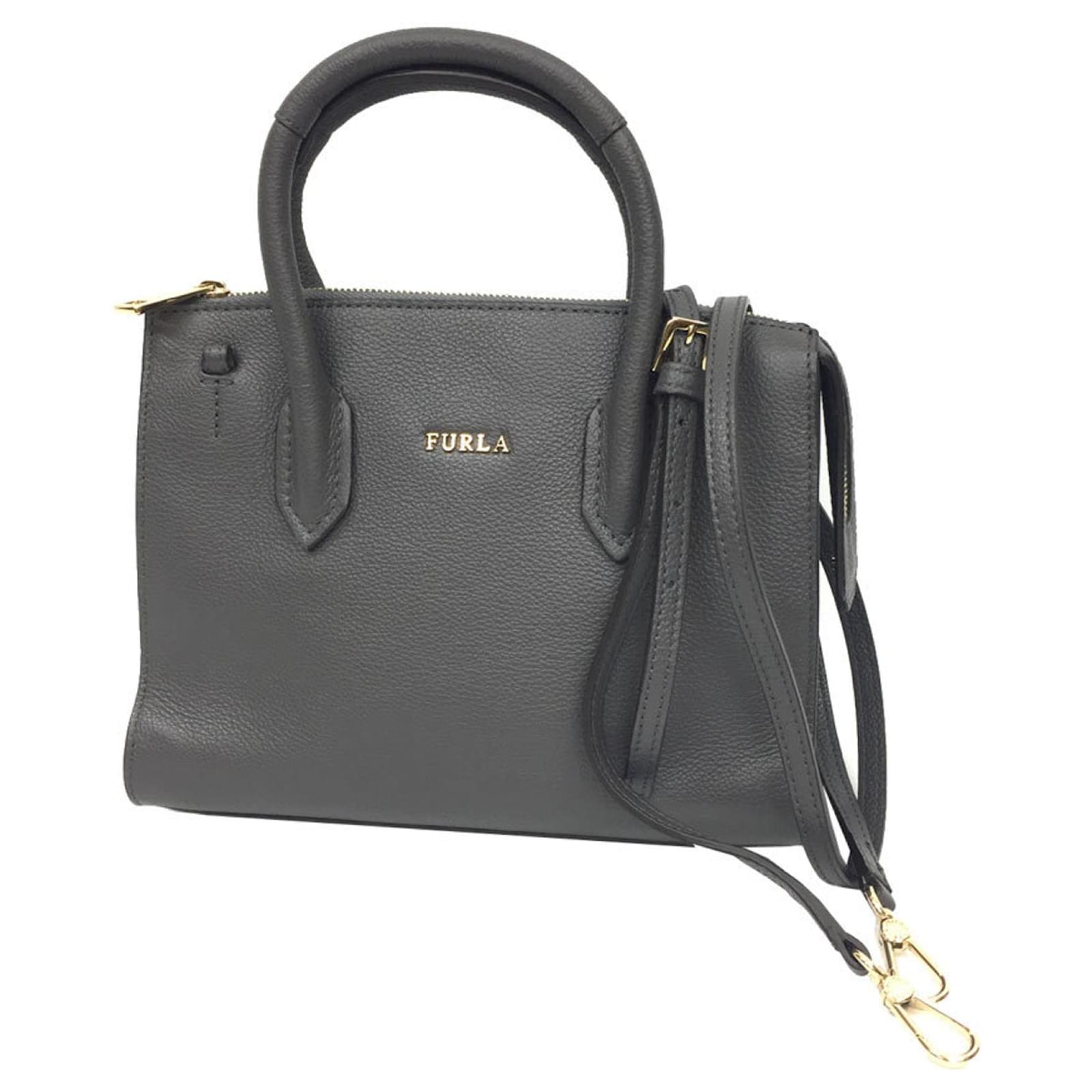 Furla Grey Leather ref.913960 - Joli Closet