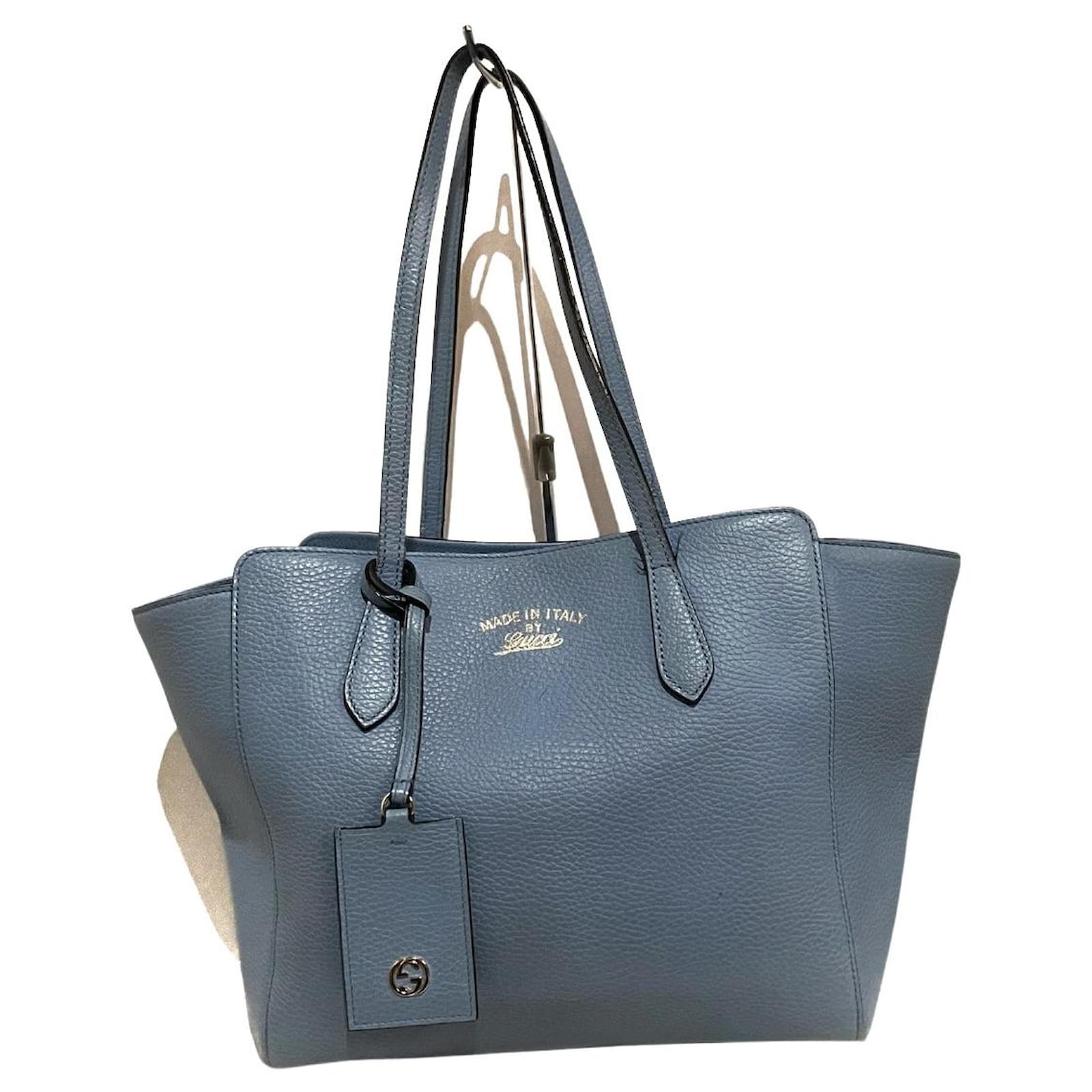 Gucci Swing Navy blue Leather ref.914046 - Joli Closet