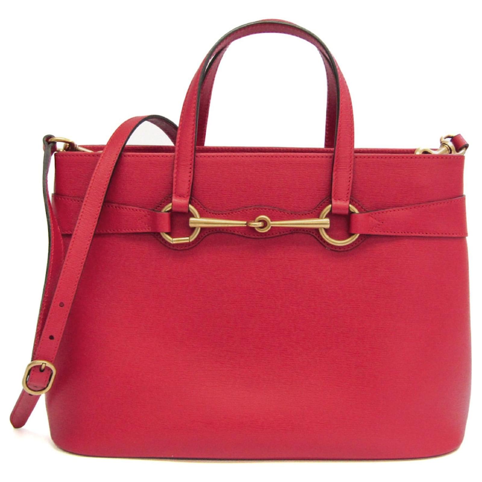 Gucci Horsebit Red Leather ref.914169 - Joli Closet