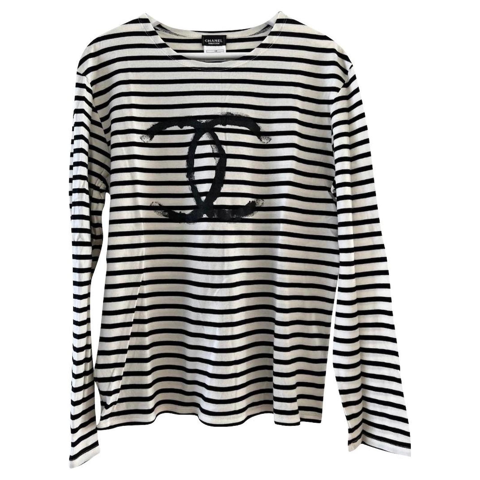 Sailor Chanel Uniform Black Cotton ref.915618 - Joli Closet