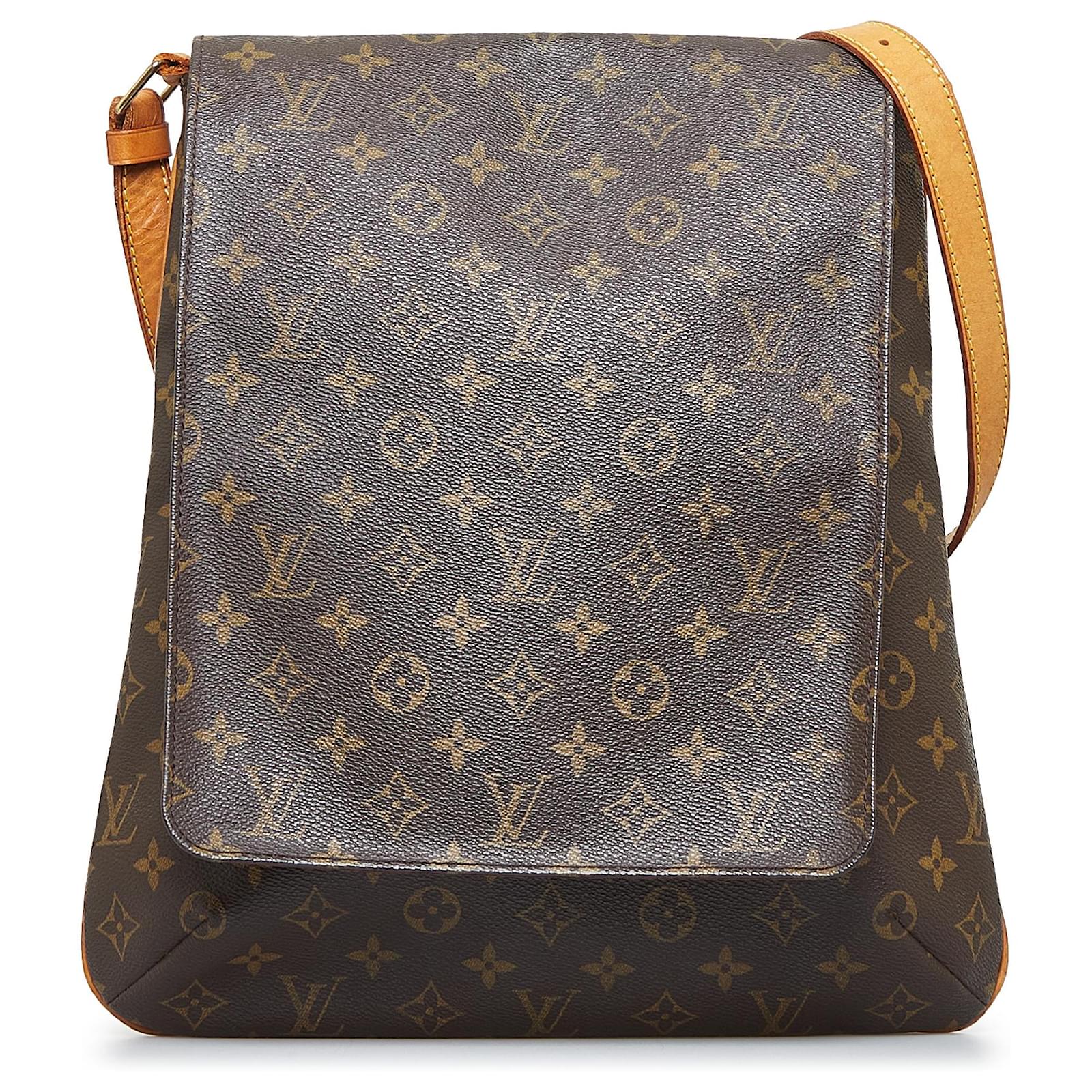 Louis Vuitton Brown Monogram Musette Salsa Long Strap GM Cuir Toile ...