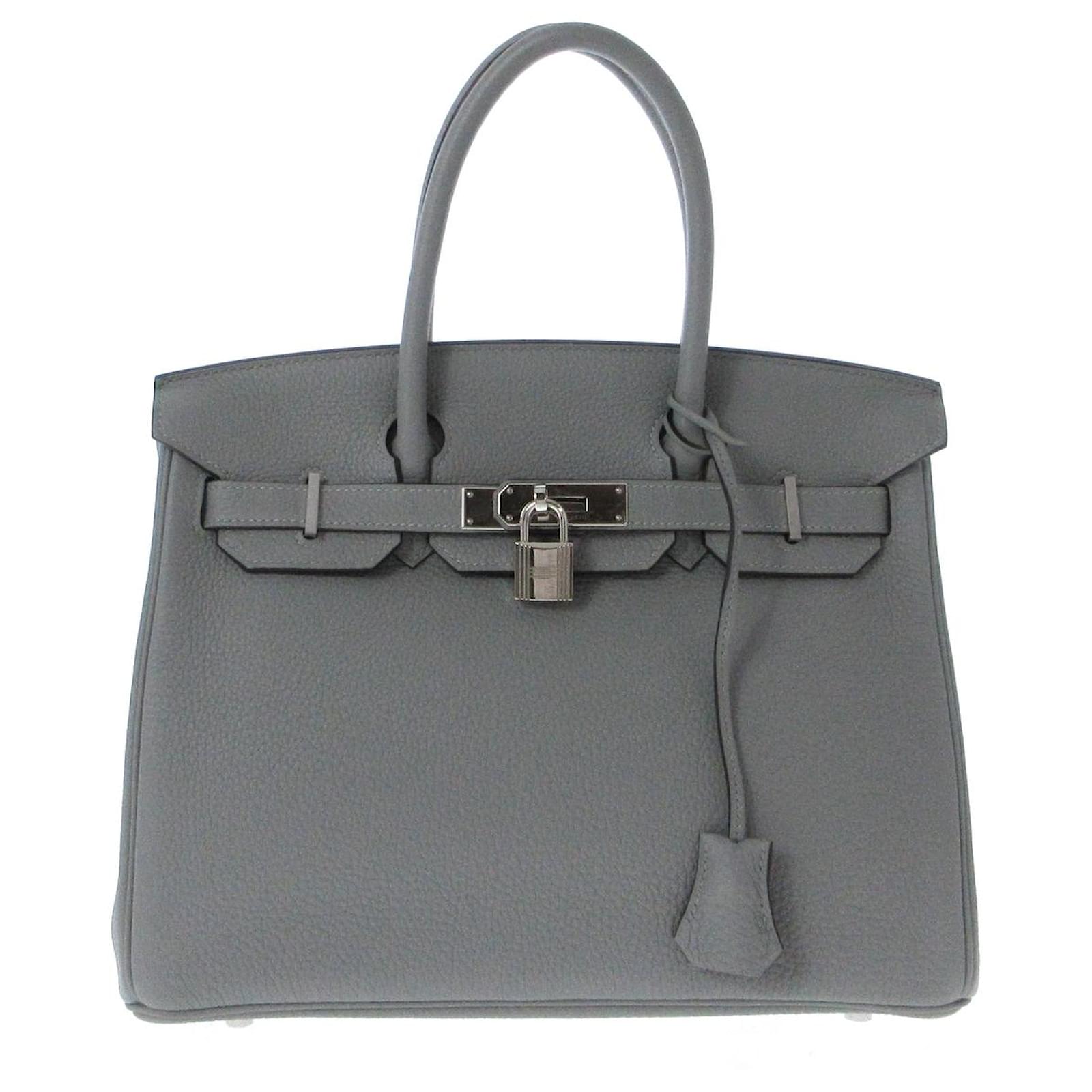 Hermès HERMES BIRKIN 30 Grey Leather ref.917032 - Joli Closet