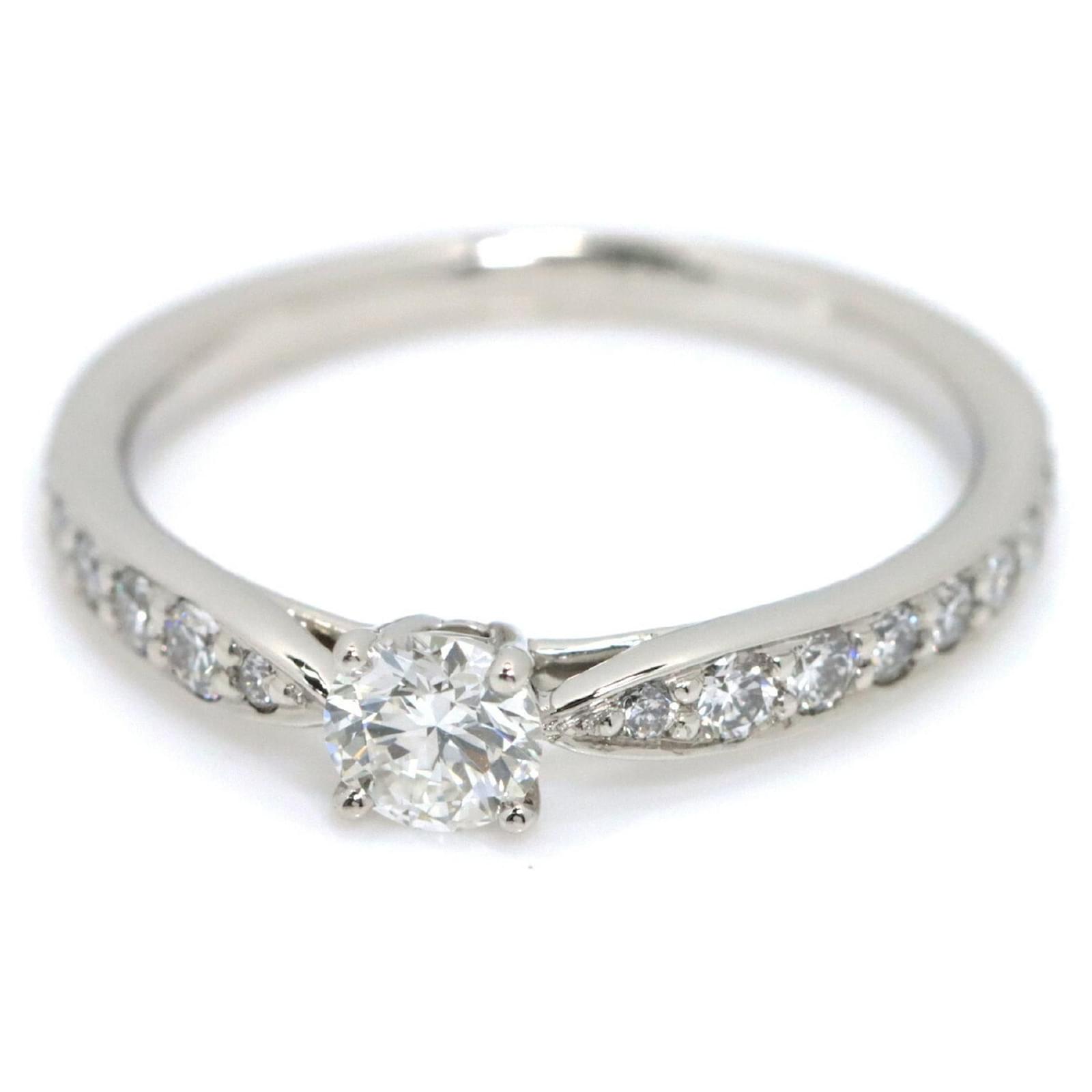 Tiffany & Co Solitaire Silvery Platinum ref.917305 - Joli Closet