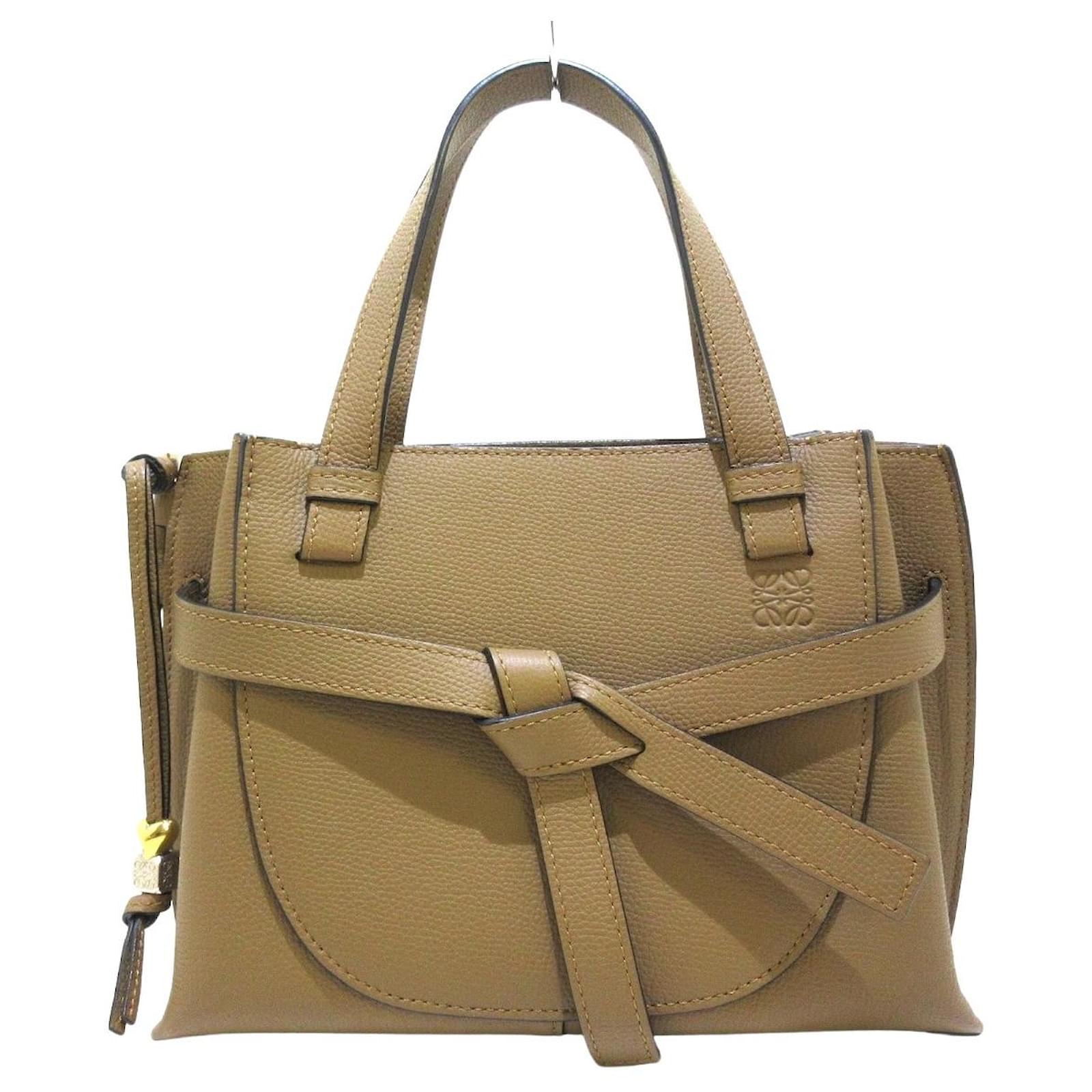 Loewe Gate Brown Leather ref.917890 - Joli Closet