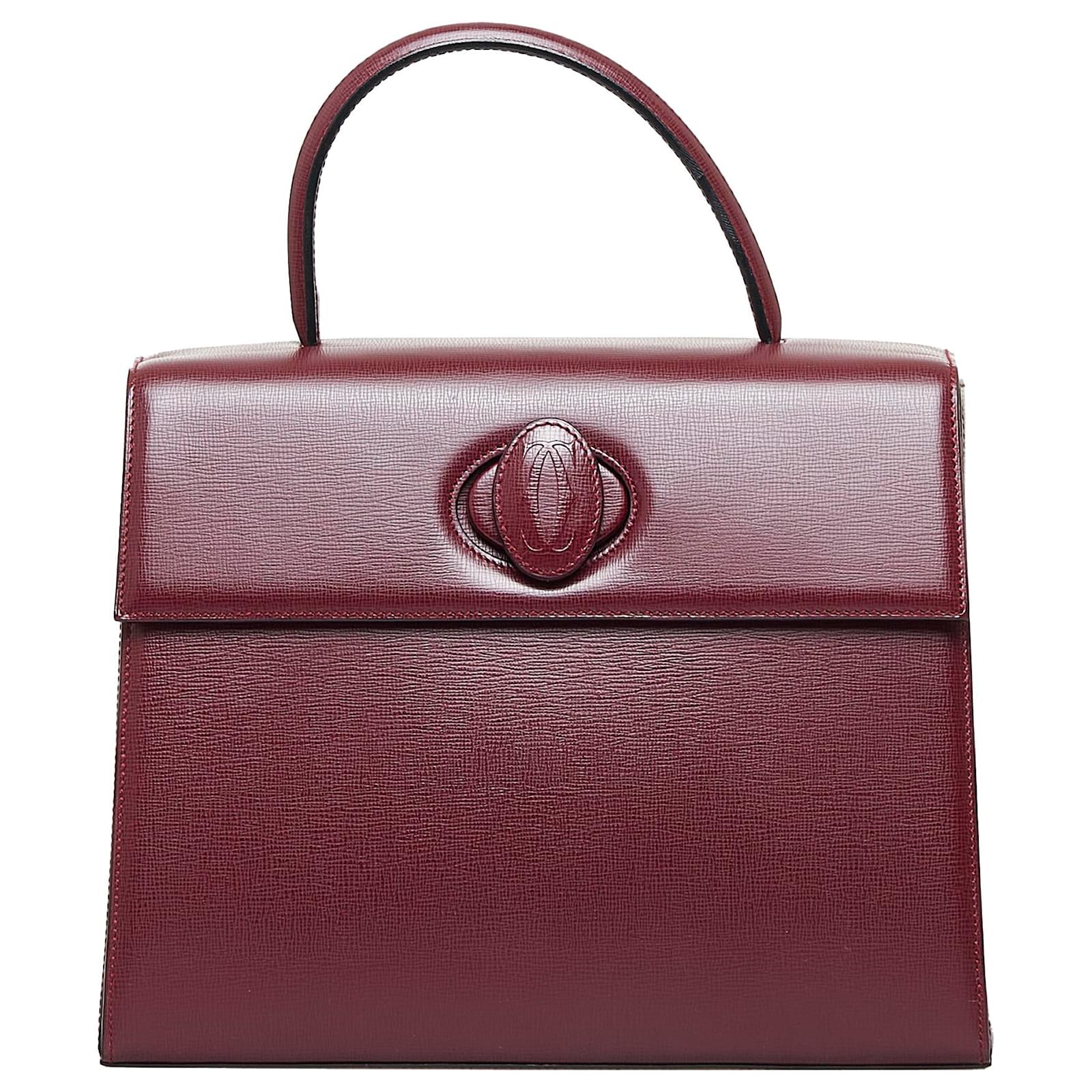 Cartier Red Must de Cartier Handbag Leather Pony-style calfskin ref ...