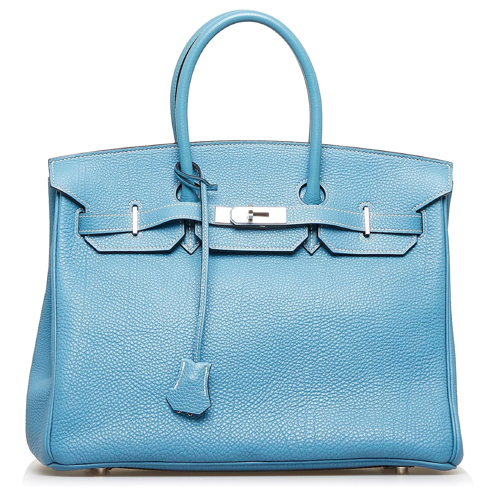 Hermès Hermes Blue Togo Birkin 35 Leather Pony-style calfskin ref ...